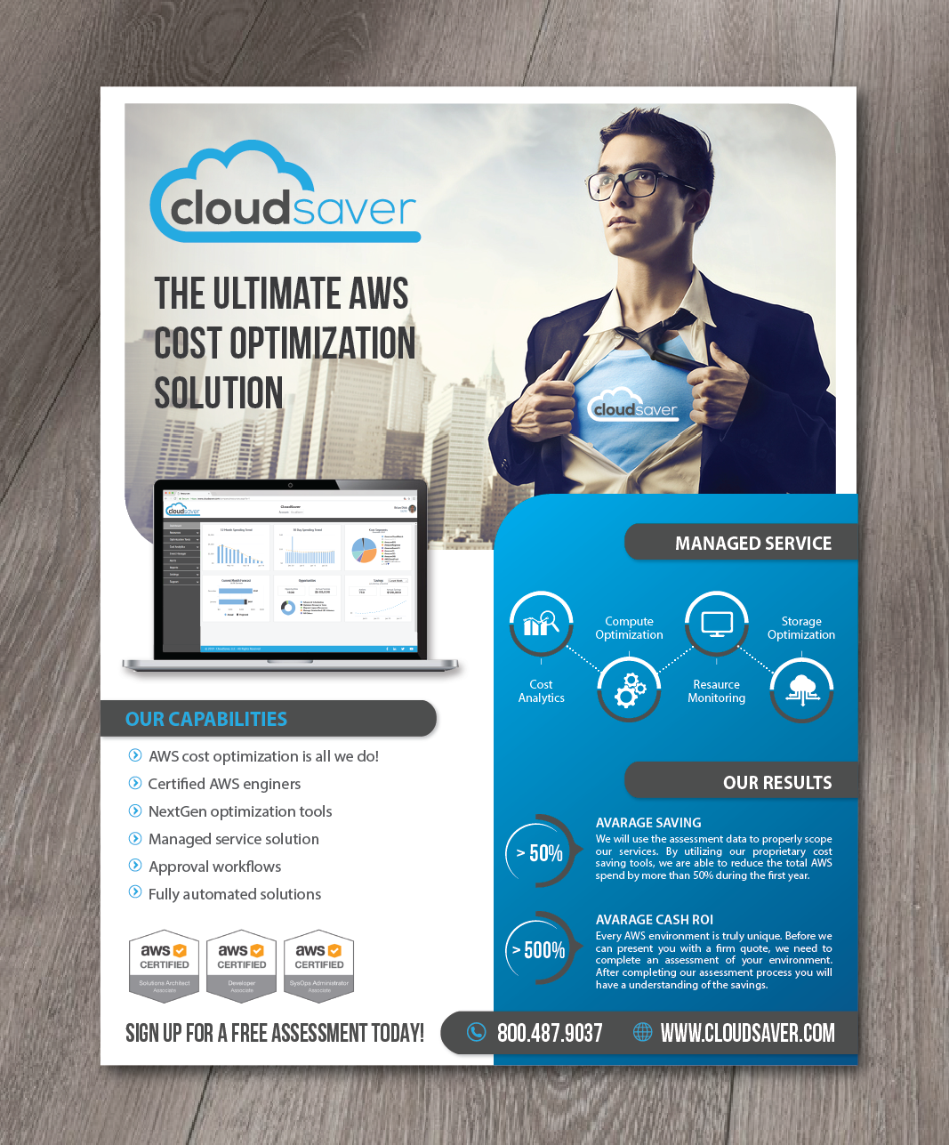 Flyer Design for CloudSaver by alex989 | Design #21191582