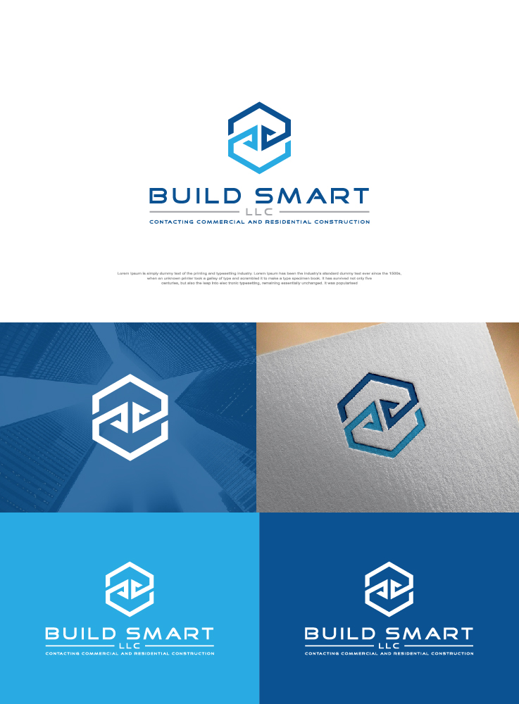 Logo Design for Build Smart LLC Contacting Commercial and Residential ...
