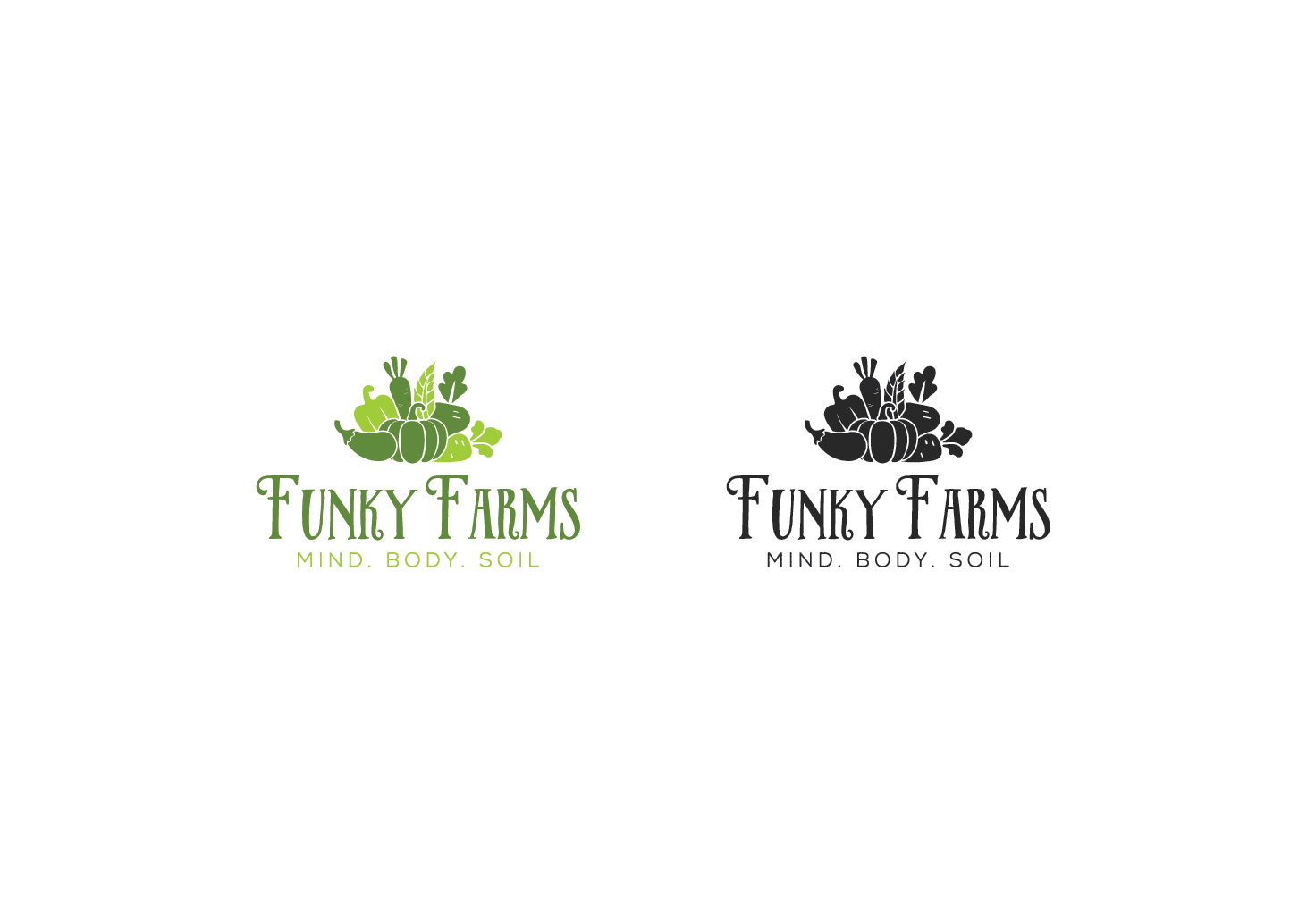 Playful, Personable, Farm Logo Design for Funky Farms (tagline: Mind ...
