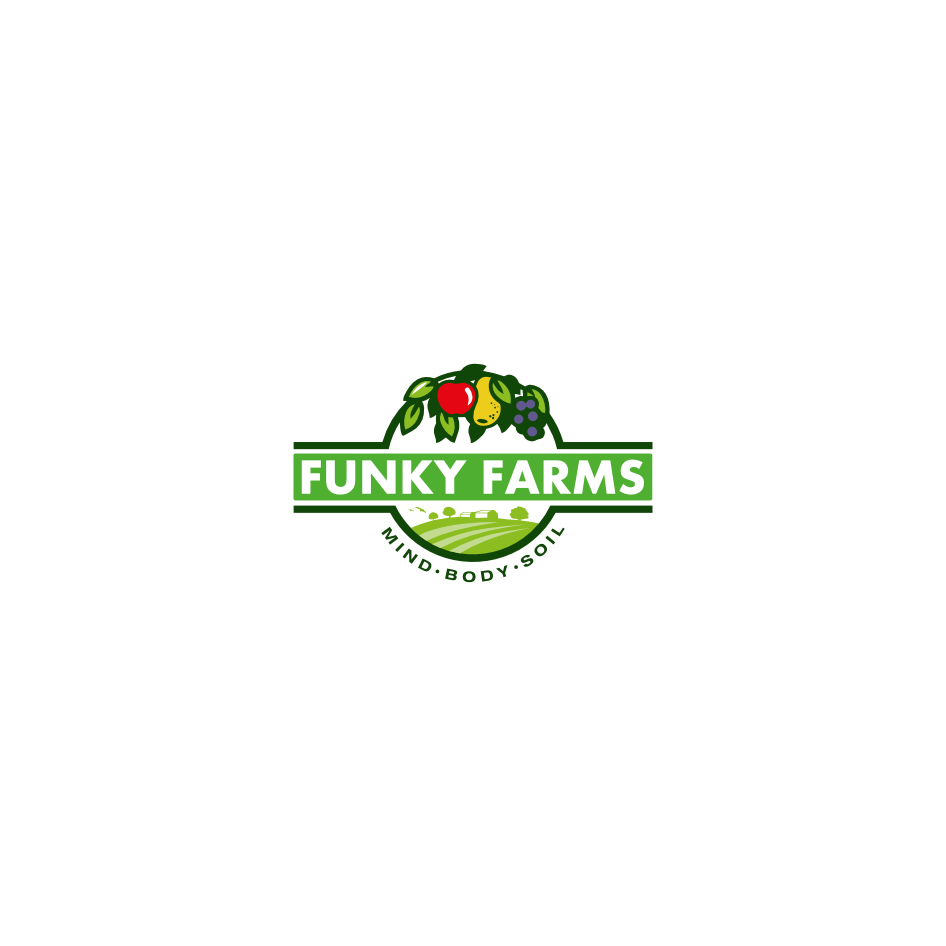 Playful, Personable, Farm Logo Design for Funky Farms (tagline: Mind ...