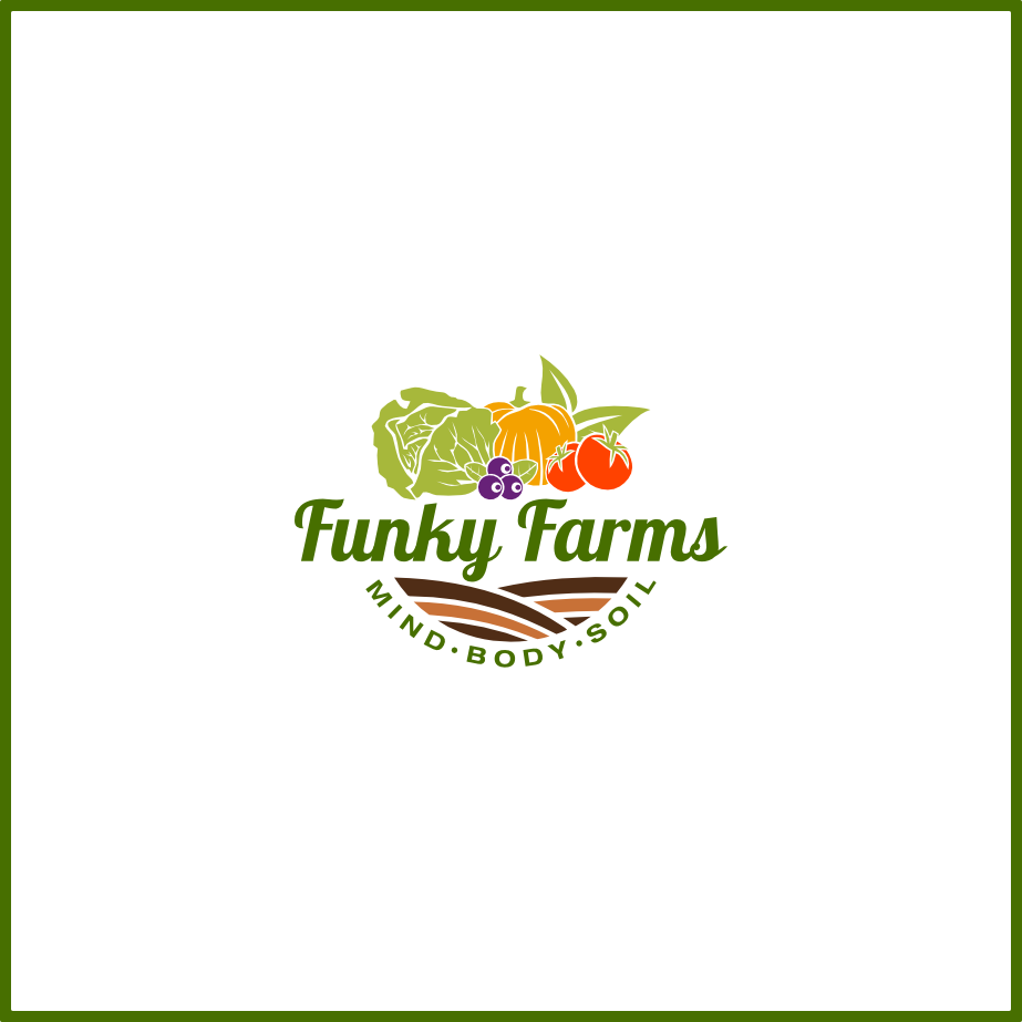 Playful, Personable, Farm Logo Design for Funky Farms (tagline: Mind ...