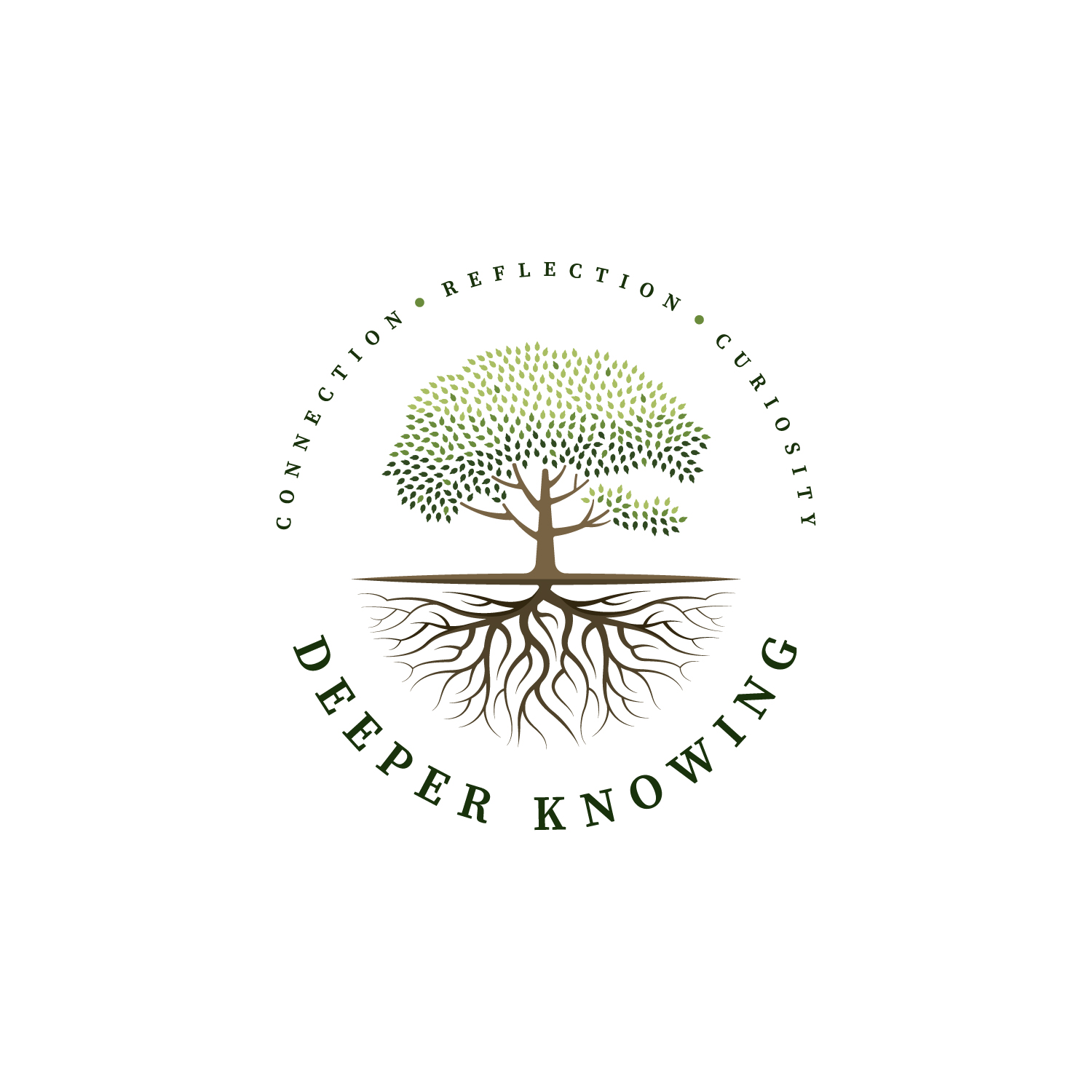 Logo Design for Deeper Knowing - Healing through connection, reflection ...