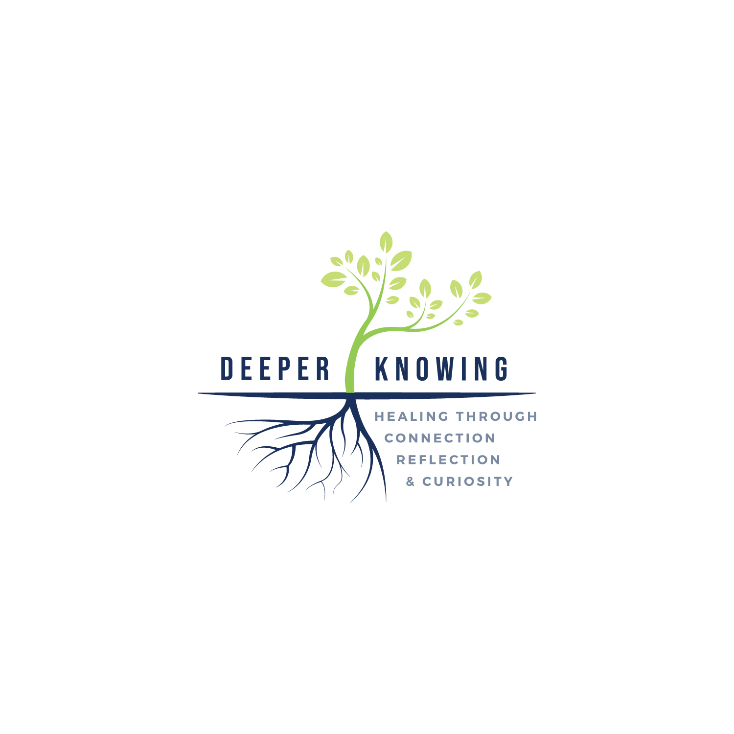 Logo Design for Deeper Knowing - Healing through connection, reflection ...