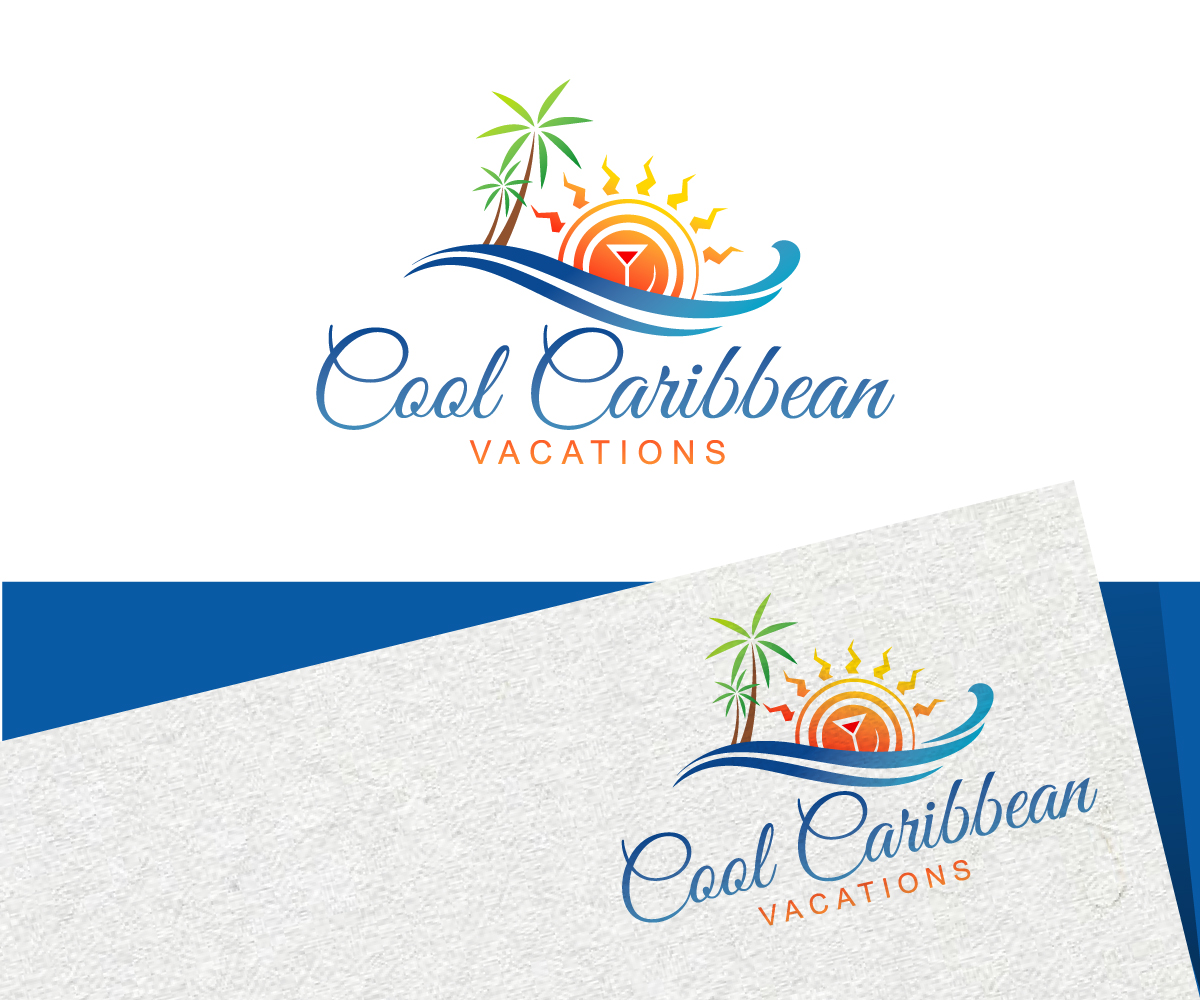 Elegant, Playful, Travel Agent Logo Design for Cool Caribbean Vacations ...