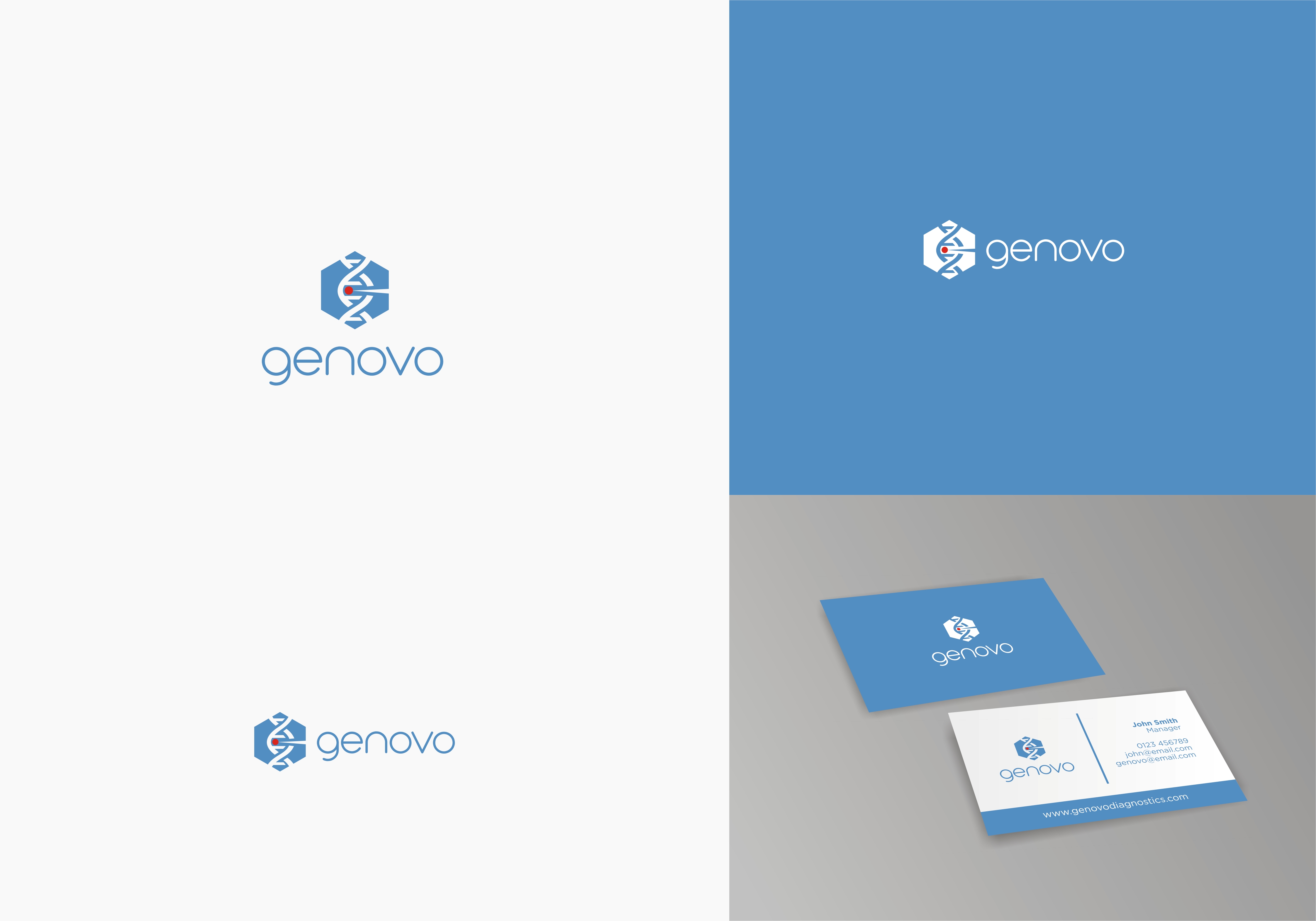 Elegant, Modern, Biotechnology Logo Design for genovo by CKS d e s i g ...