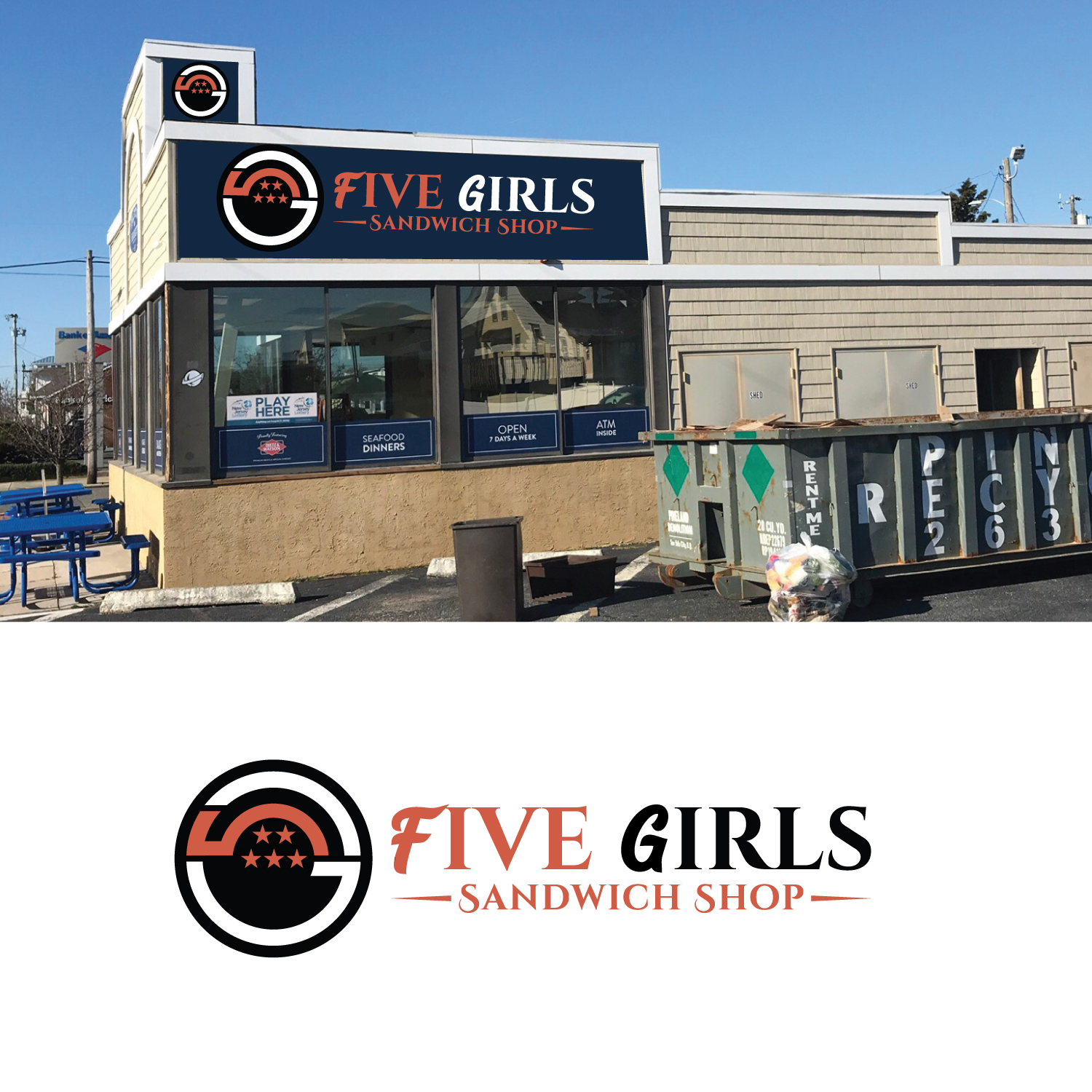 Elegant, Playful, Food Service Logo Design for Five Girls - Sandwich ...