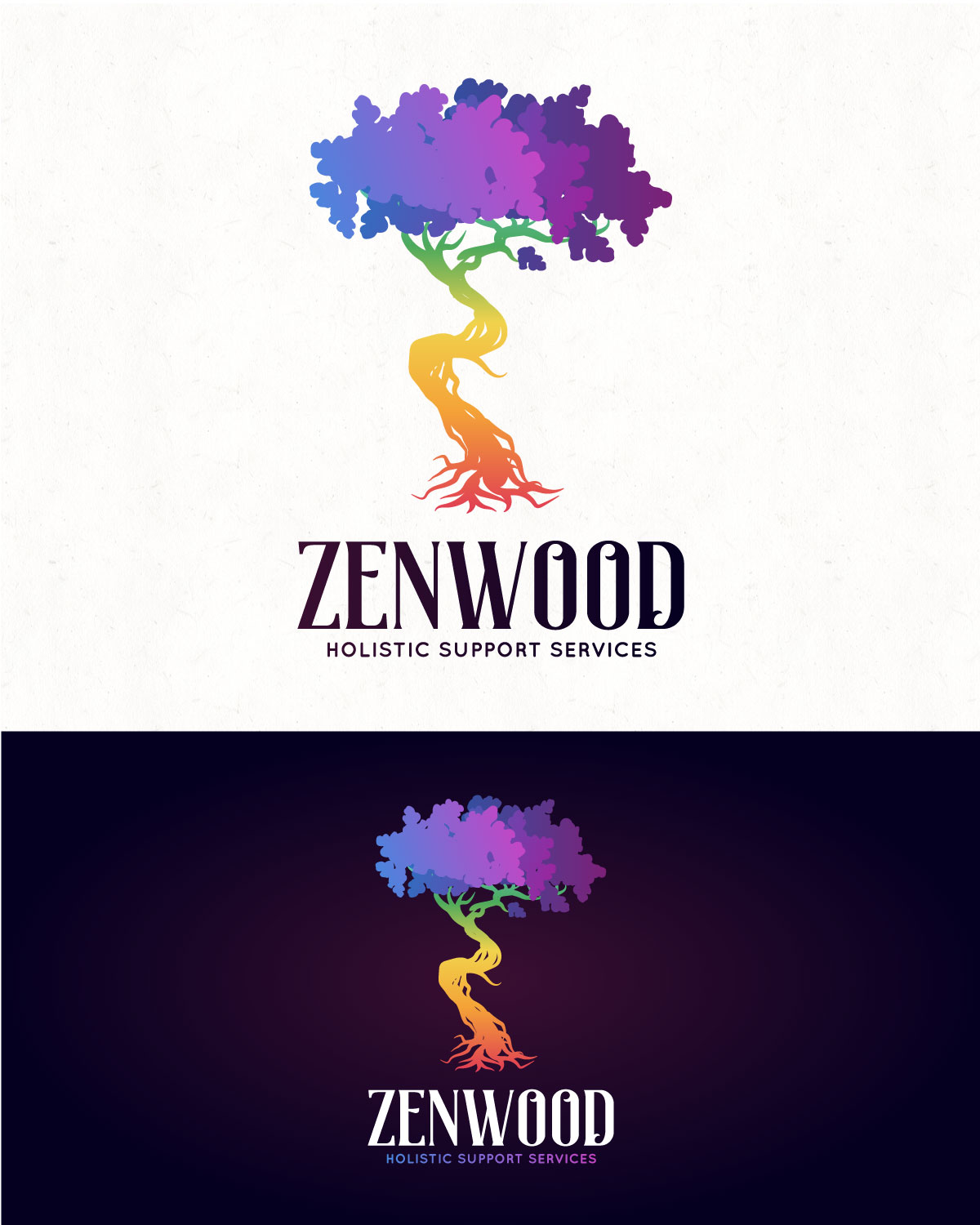 Colorful, Upmarket Logo Design for Zenwood Holistic Support Services by ...