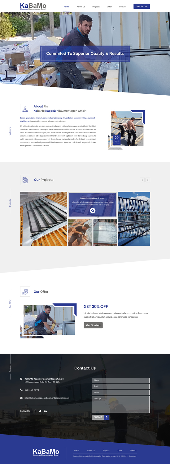 Masculine, Conservative Web Design for a Company by Sbss | Design #21458171