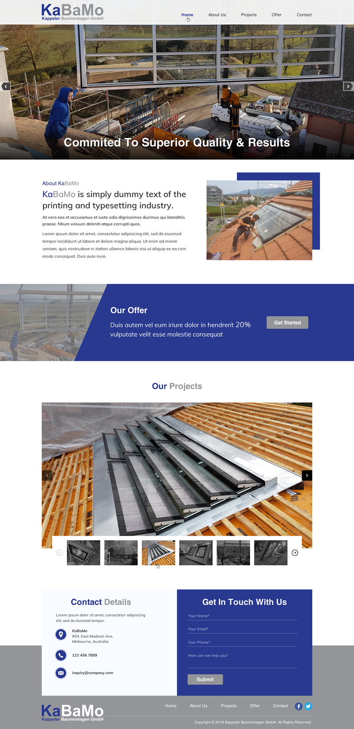 Masculine, Conservative Web Design for a Company by Sbss | Design #21458176