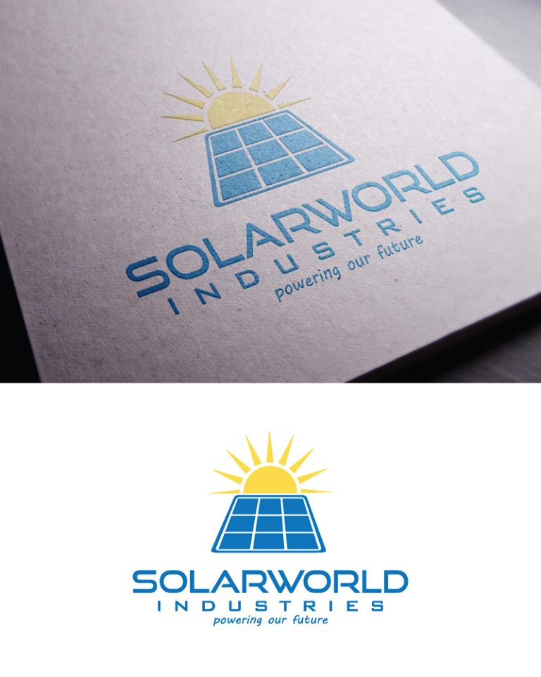 Modern, Bold, Solar Energy Logo Design for Main Logo Text "SolarWorld ...