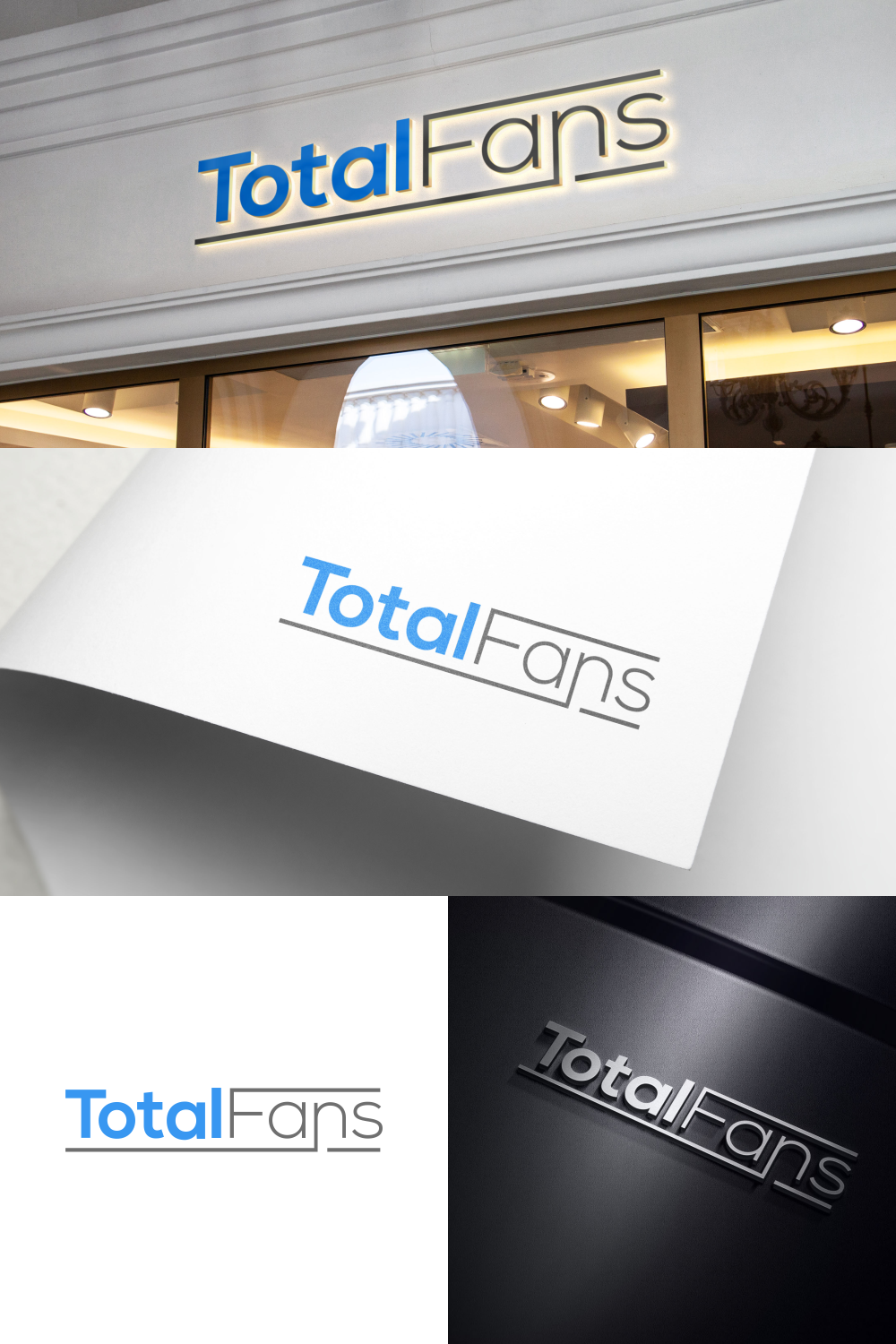 Modern, Professional Logo Design for Total Fans by untung bertubi-tubi ...
