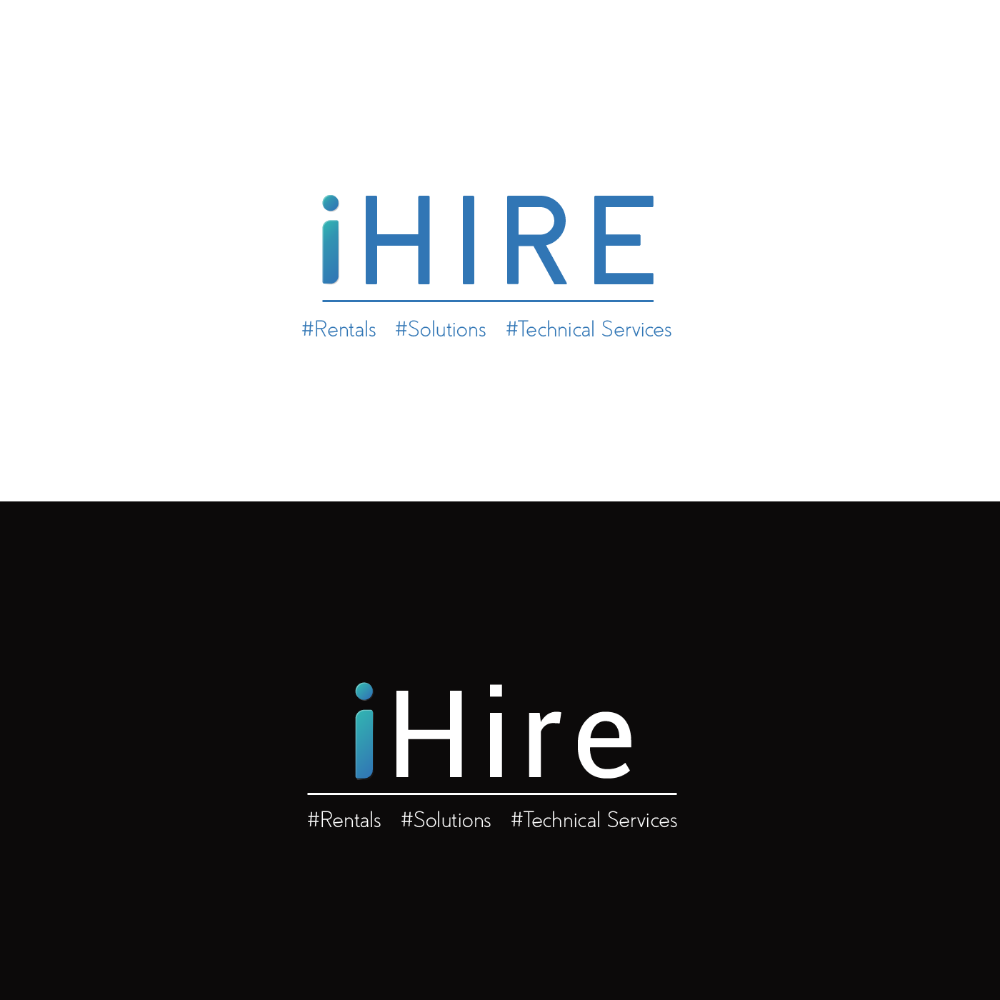Modern, Professional Logo Design for iHire #Rentals #Solutions # ...