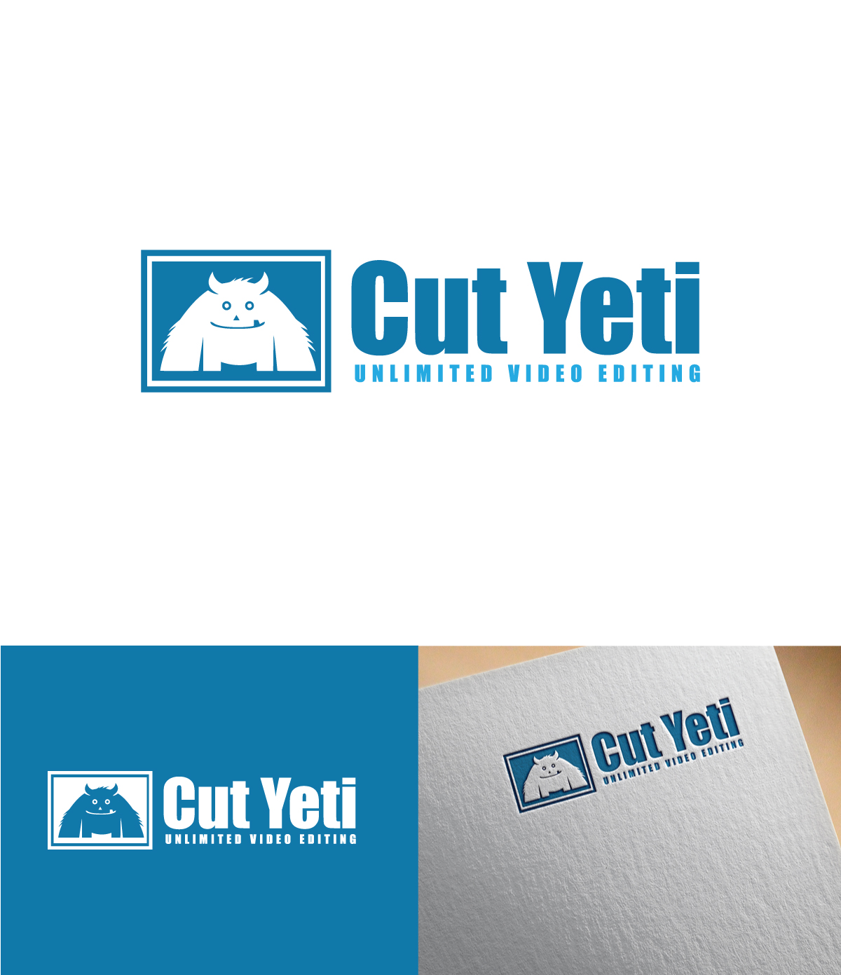 Playful, Conservative, Video Production Logo Design for Cut Yeti ...