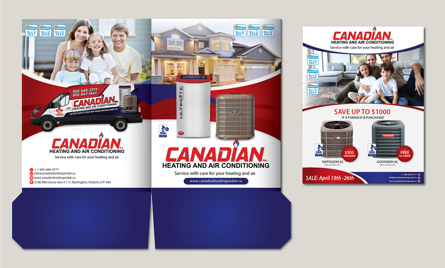 Modern, Personable, Hvac Flyer Design for Canadian heating and air ...