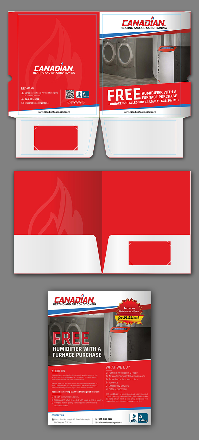 Modern, Personable, Hvac Flyer Design for Canadian heating and air ...