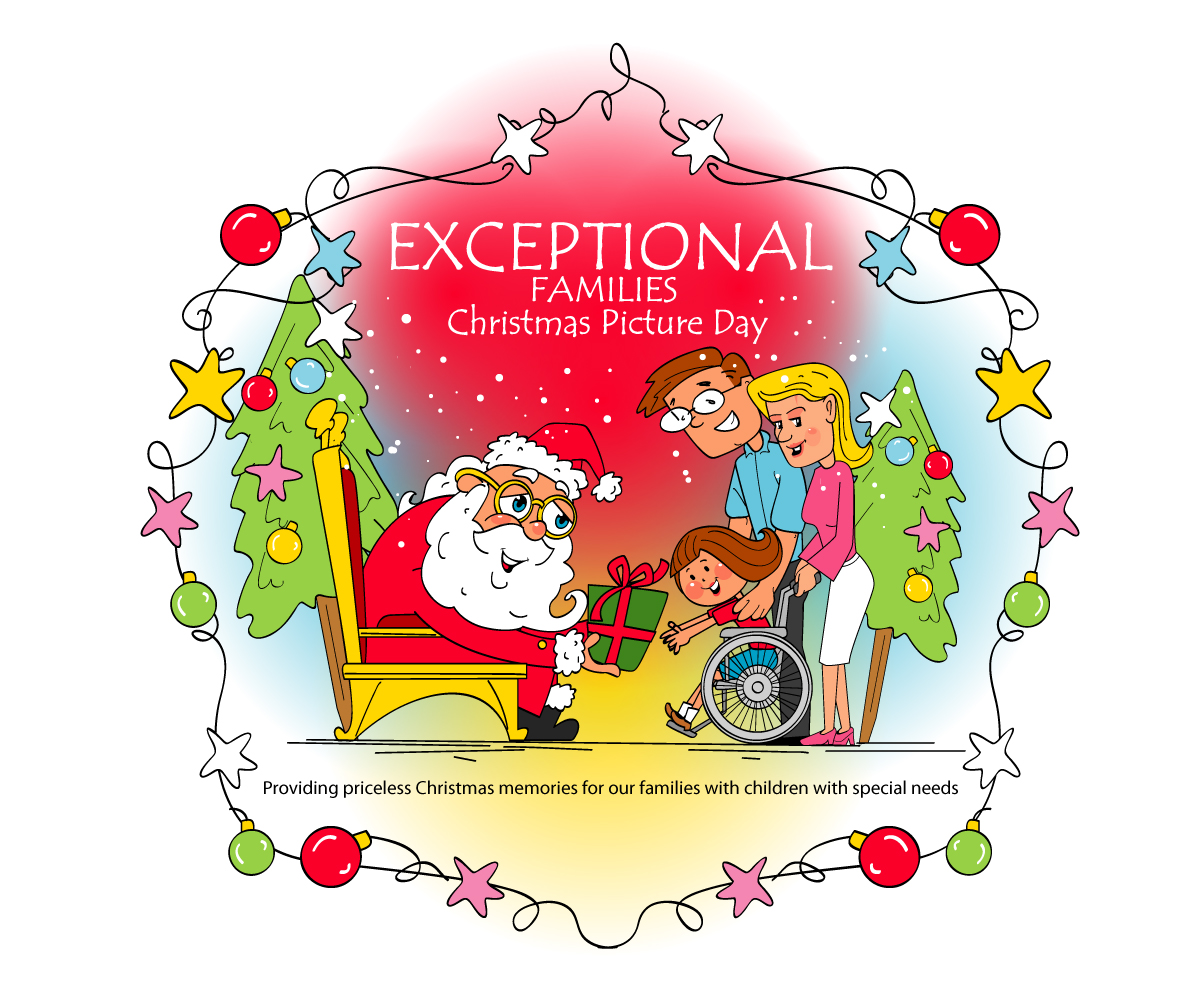 Logo Design for Exceptional Families Christmas Picture Day, Providing ...
