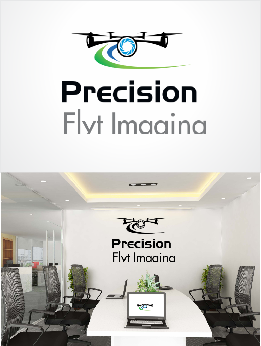 Masculine, Serious Logo Design for Precision Flyt Imaging by ...