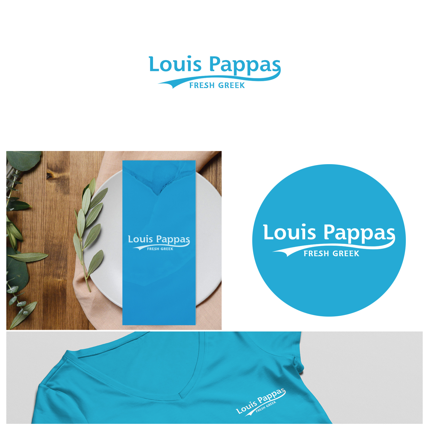 Playful, Colorful, Greek Restaurant Logo Design for Louis Pappas Fresh ...