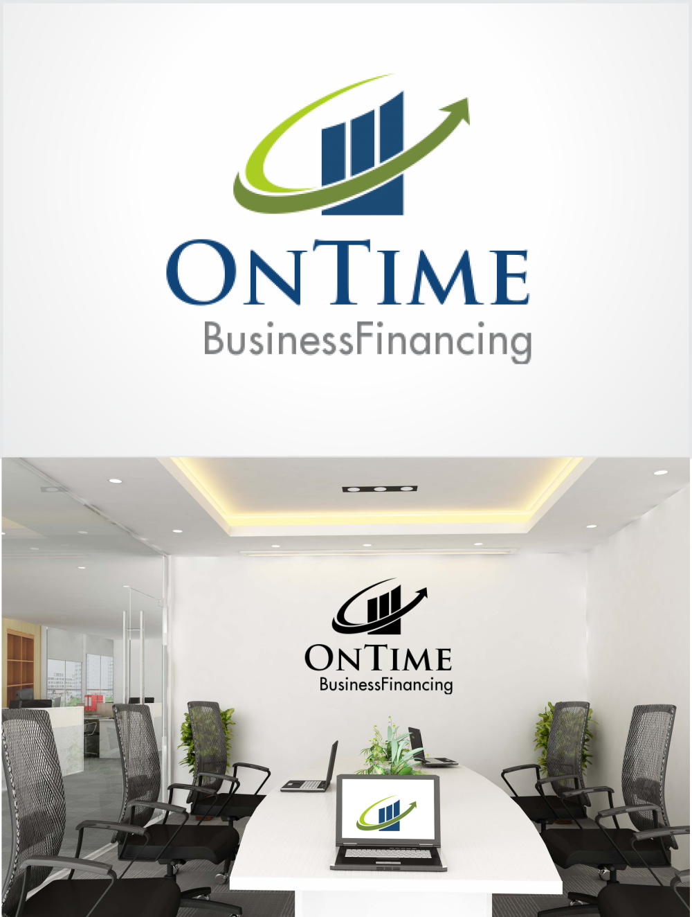 Serious, Modern, Finance Logo Design for The full logo can say OnTime ...
