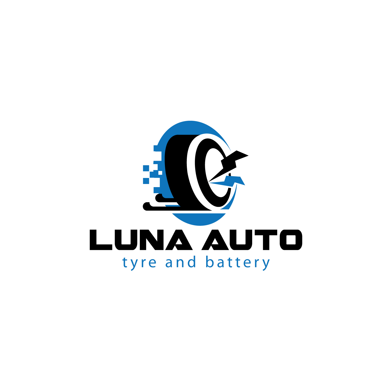 Logo Design for luna auto slogan : tyre and battery by FourtuneDesign ...