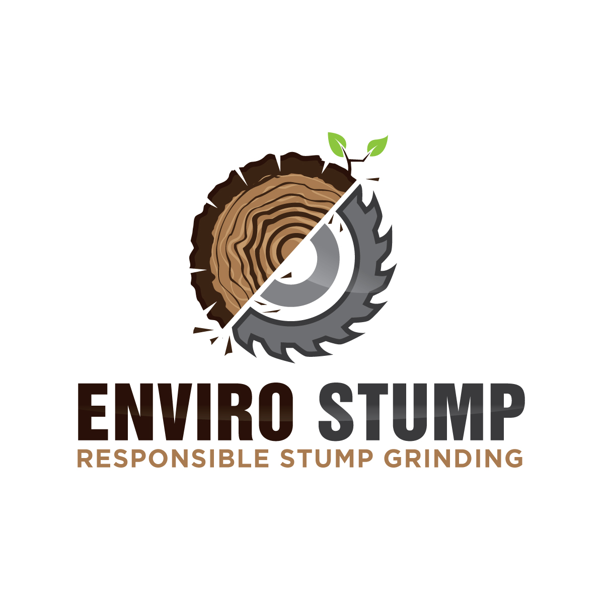 Logo Design for Enviro Stump. Options that include Responsible Stump ...