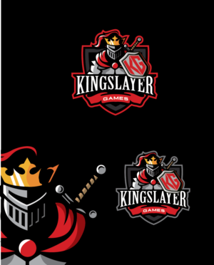 Branding Redesign of Kingslayer Games Logo and Font. Character/Shield ...