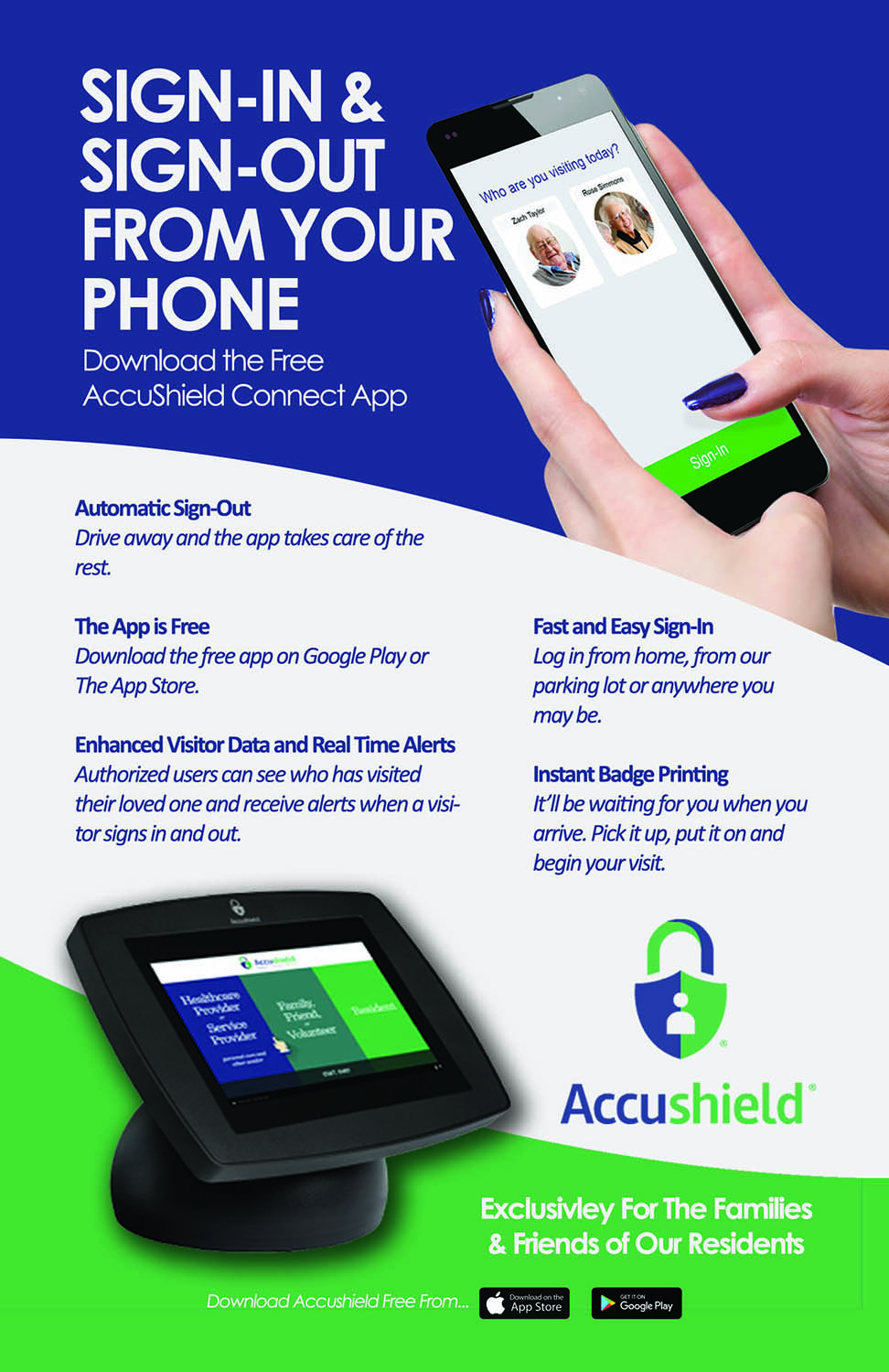 Bold, Playful, Assisted Living Flyer Design for accushield by ericsvaia ...