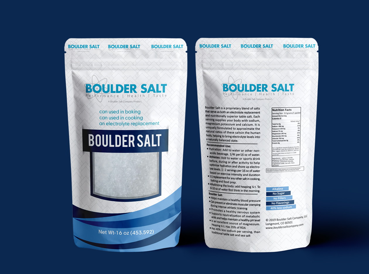Bold, Upmarket Packaging Design for Boulder Salt Company by Chaitanya S ...
