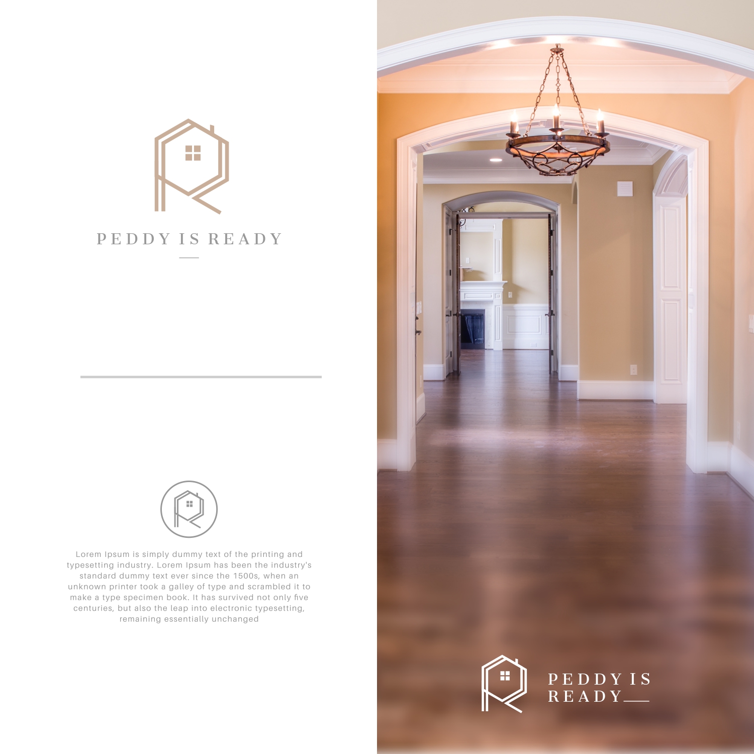 Upmarket, Elegant, Real Estate Agent Logo Design for Peddy is Ready by ...