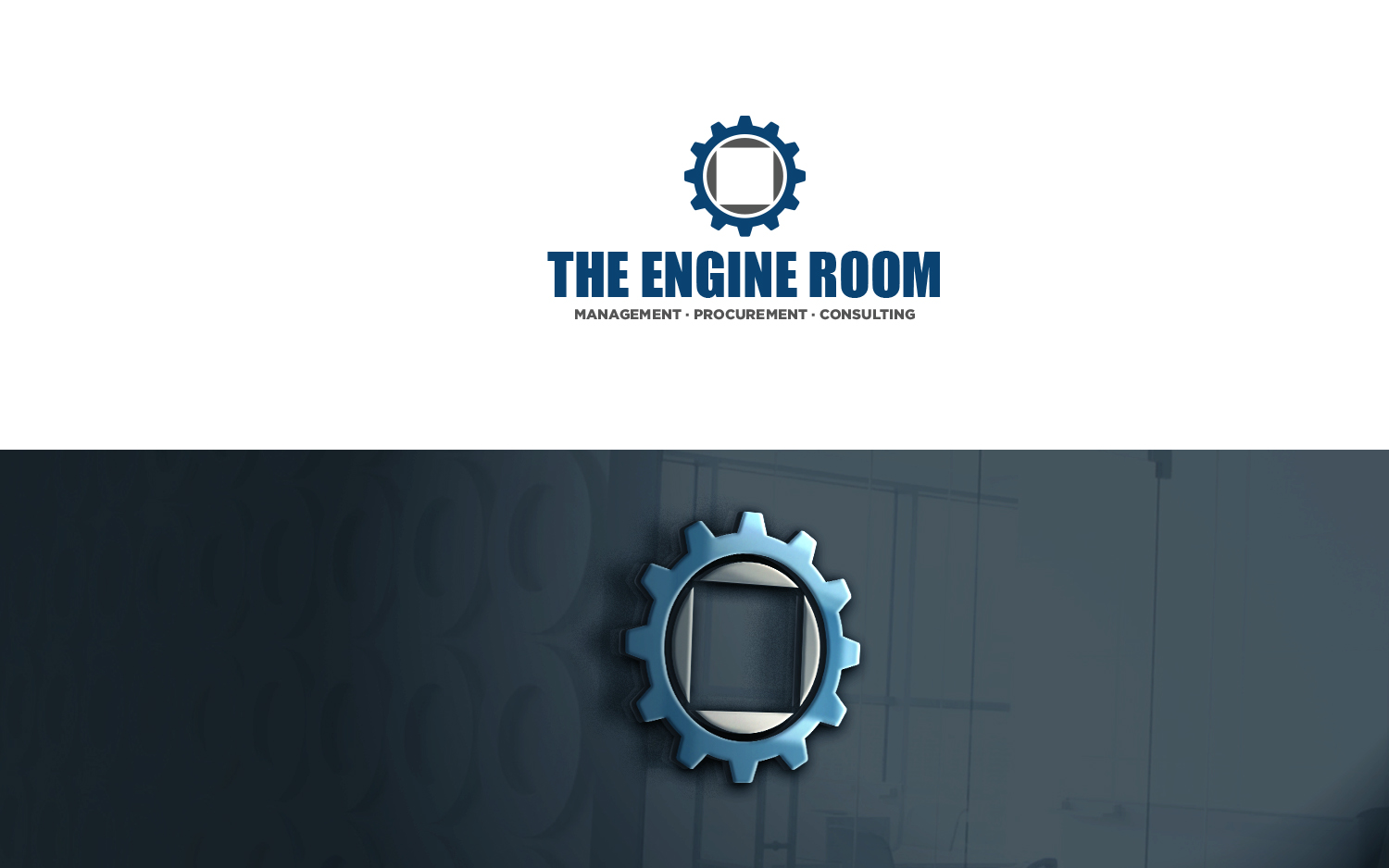 Logo Design for The Engine room. Management, procurement, consulting by ...