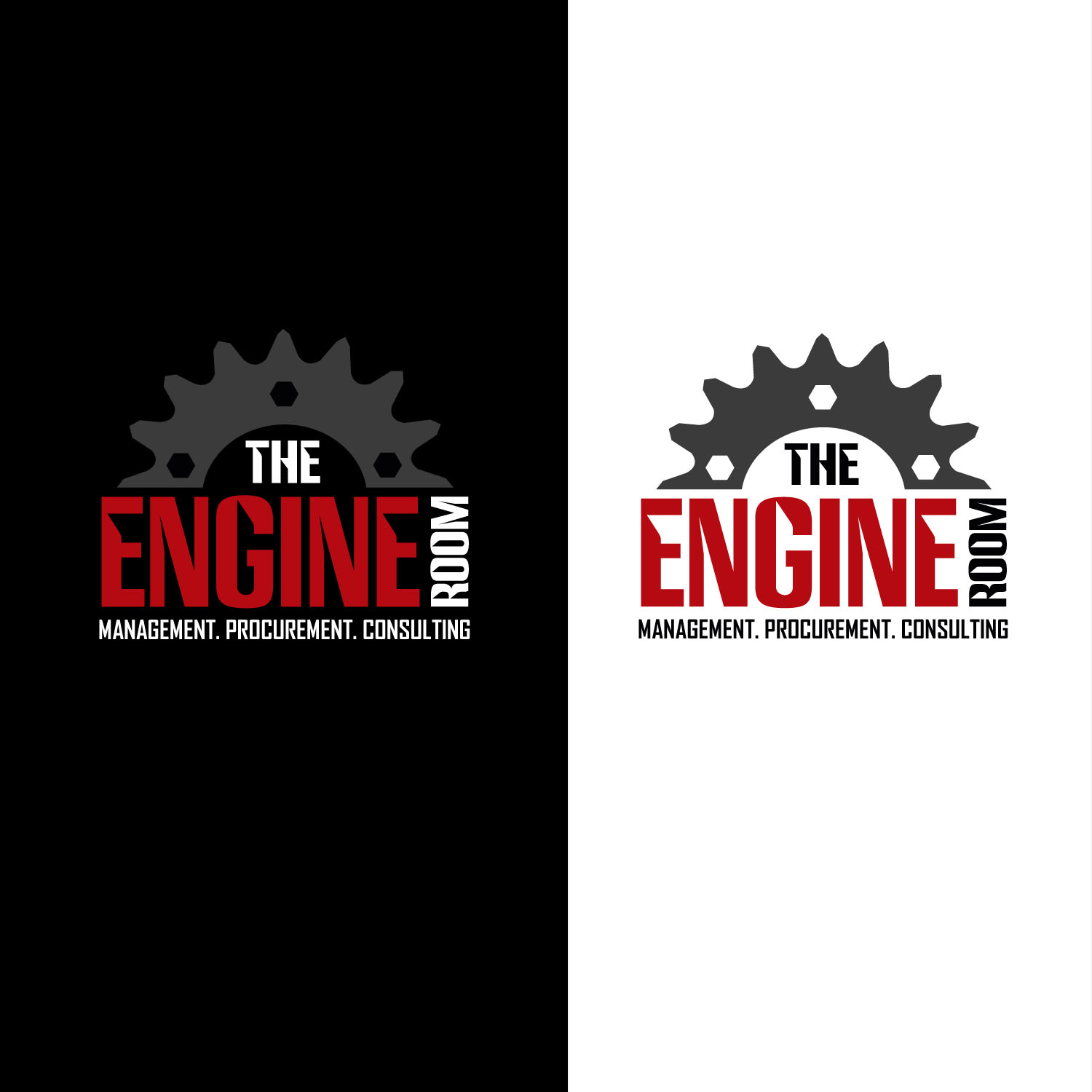 Logo Design for The Engine room. Management, procurement, consulting by ...