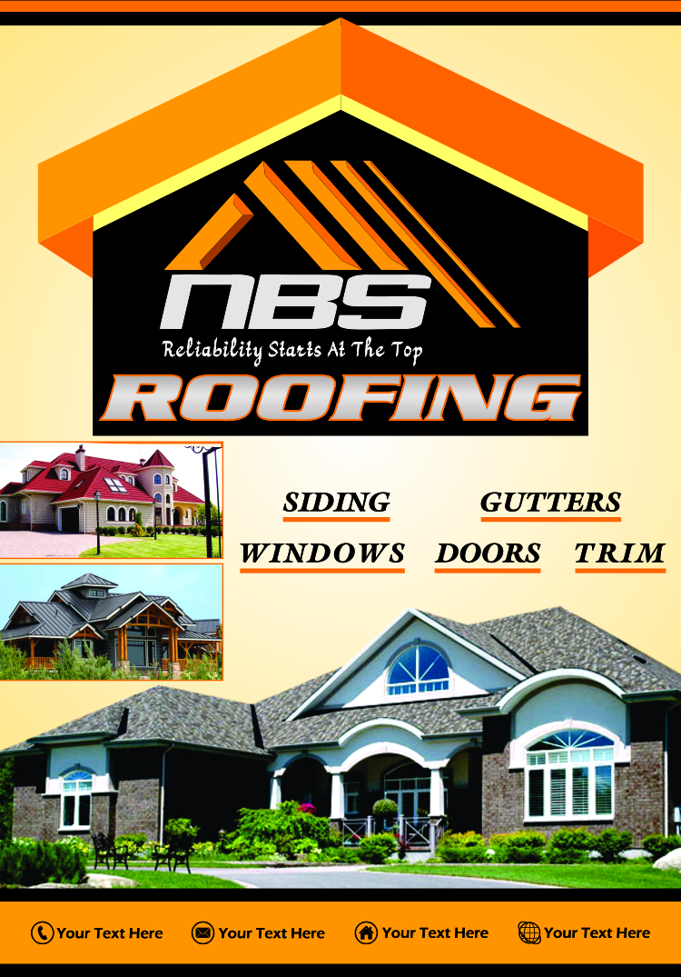 Elegant, Playful, Roofing Flyer Design for a Company by Hafiz Imran ...