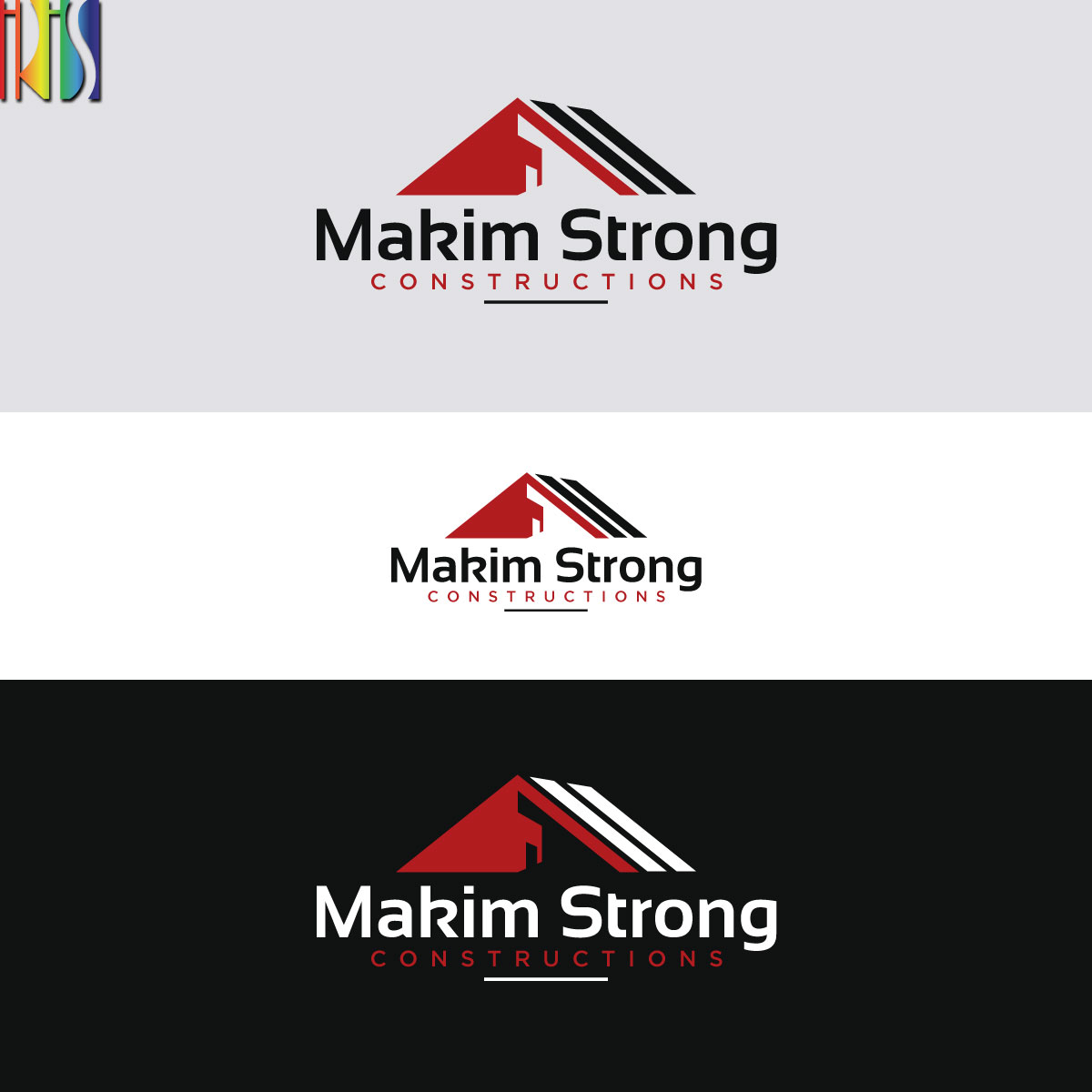Serious, Modern, Building Logo Design for Makim Strong Constructions by ...