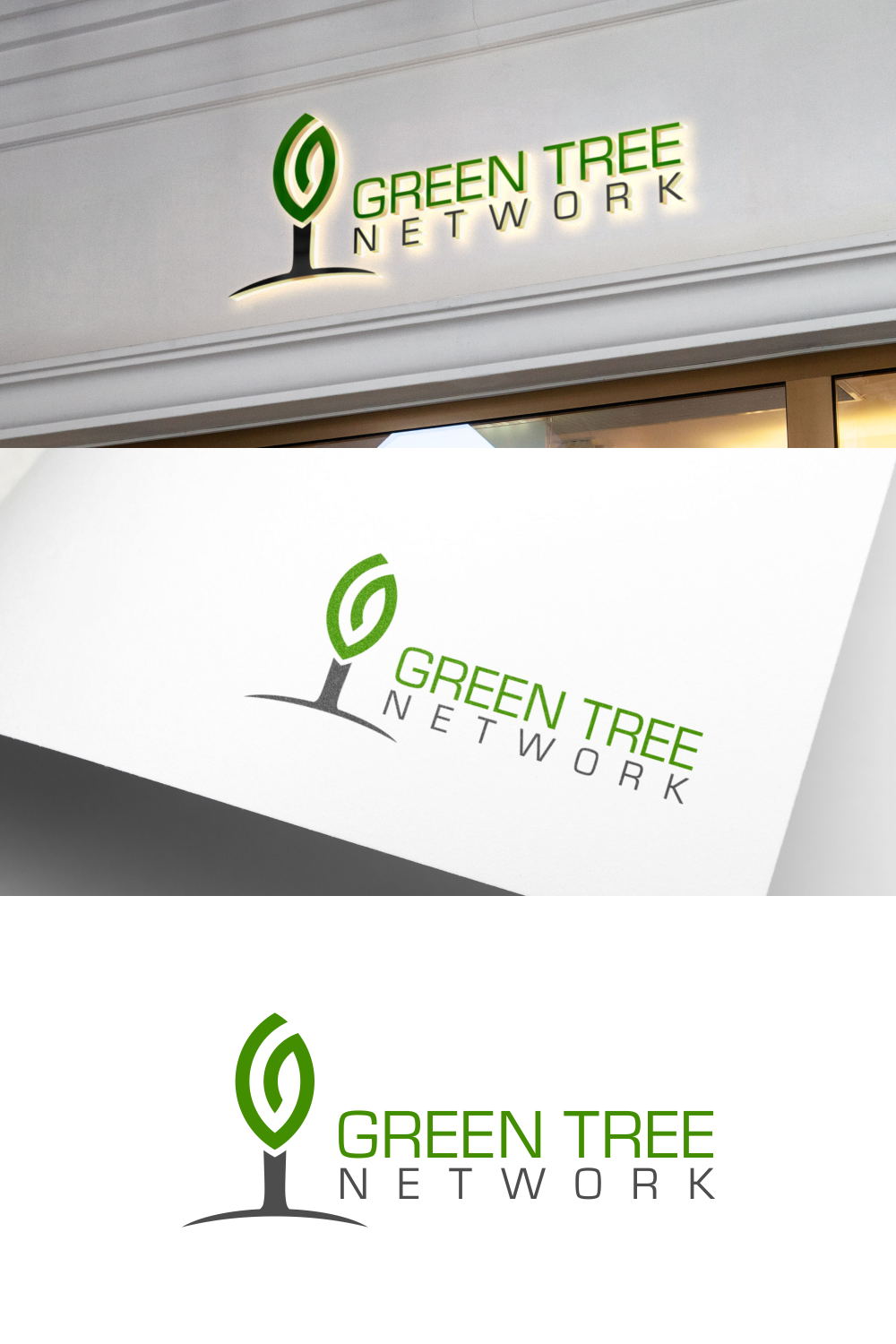 Logo Design for Green Tree Network by laba tiada henti | Design #21548968