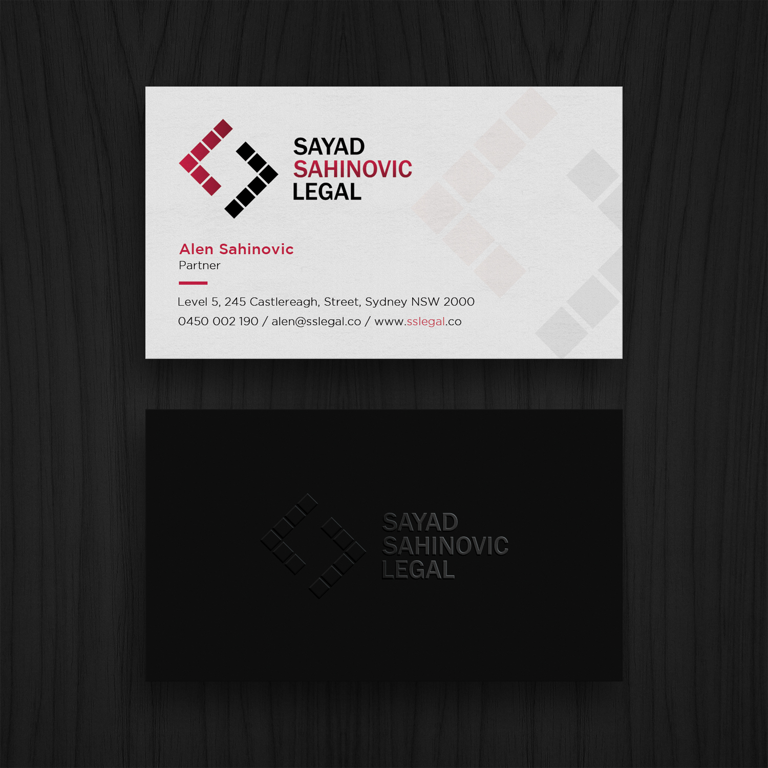 Modern, Professional, Legal Business Card Design for a Company by ...
