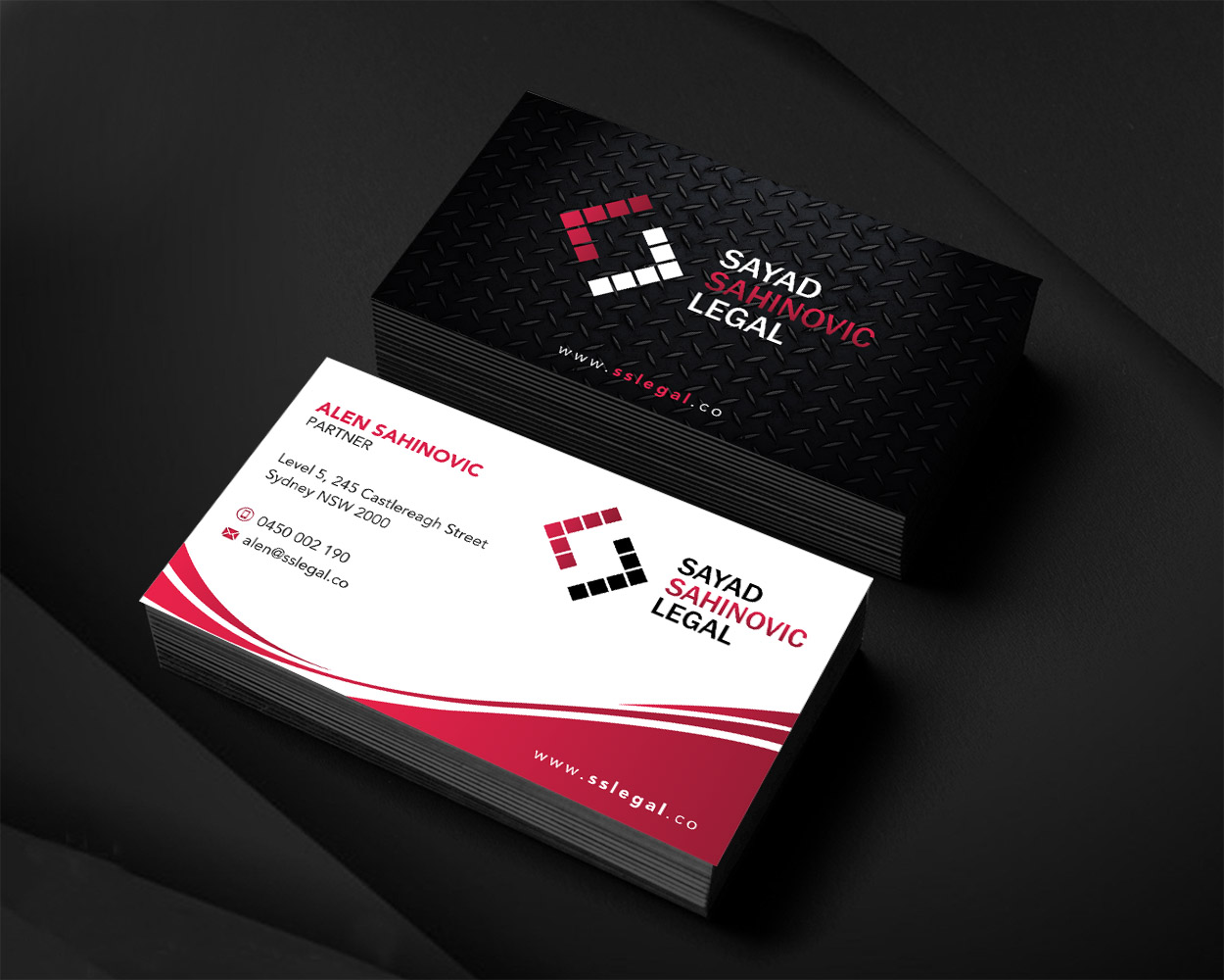 Modern, Professional, Legal Business Card Design for a Company by ...