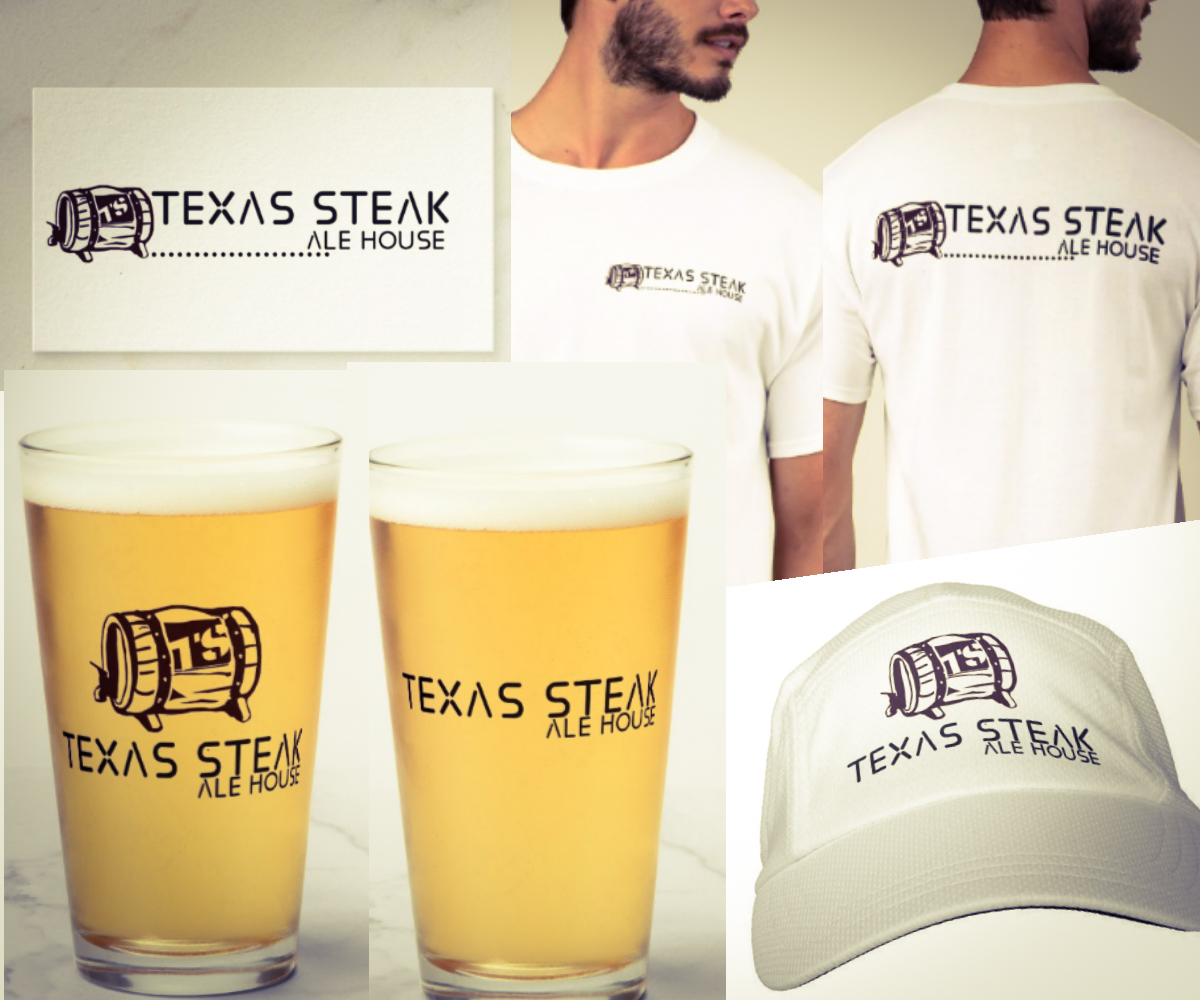 Modern, Personable, Restaurant Logo Design for Texas Steak & Ale House ...