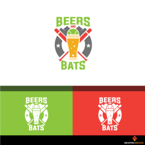 Beers and Bats co-Ed beer league softball | 13 Logo Designs for ...