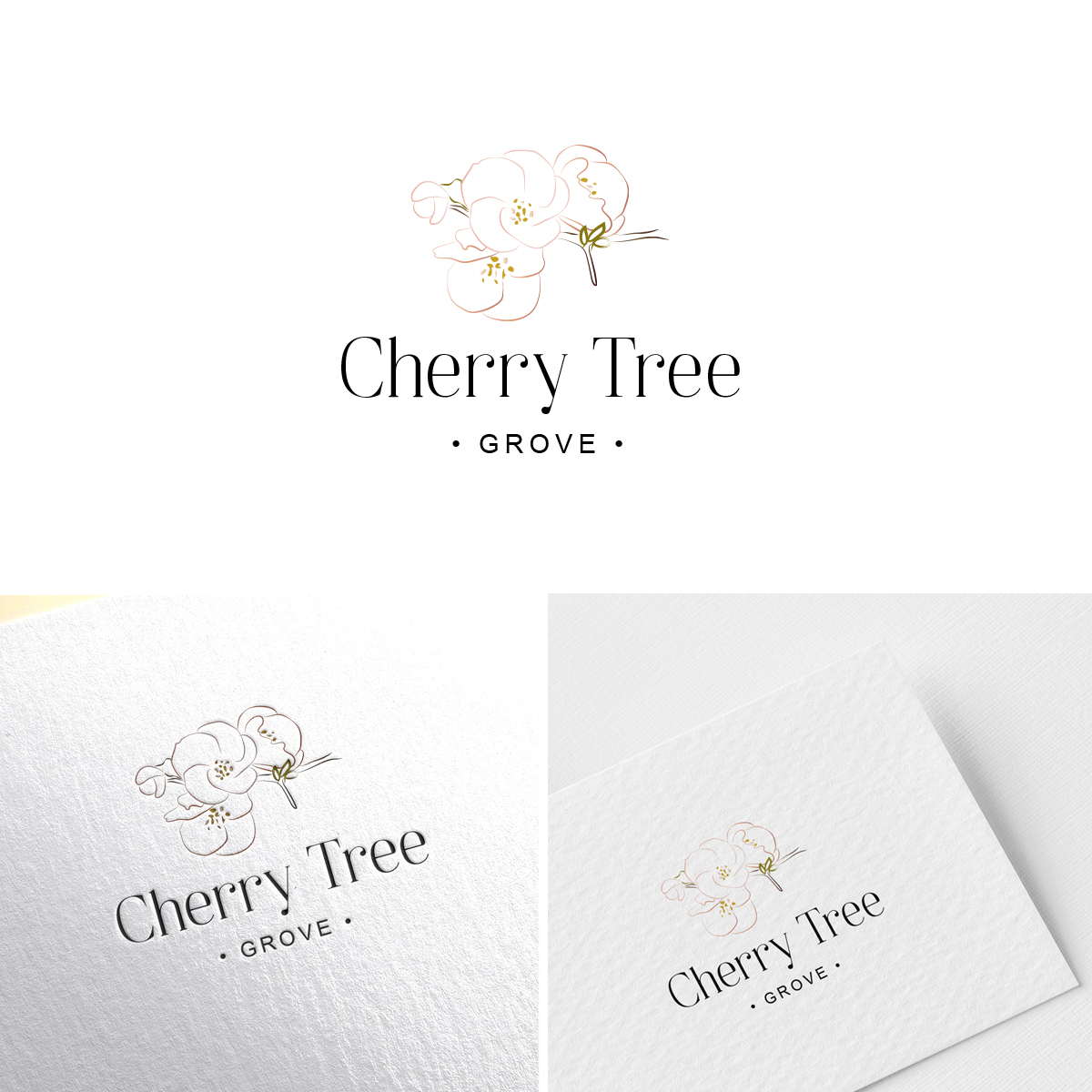 Feminine, Elegant, Retail Logo Design for Cherry Tree Grove by ...