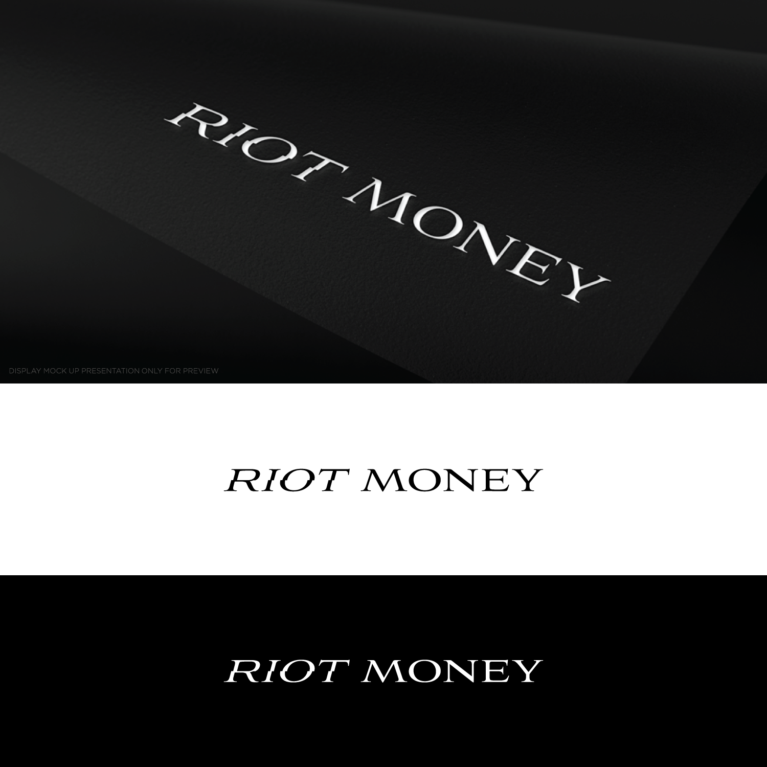 Bold, Serious, Bank Logo Design for RIOT MONEY by ds | designstructure ...