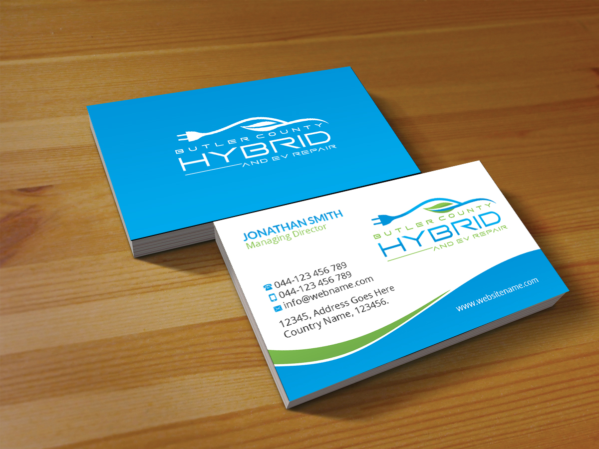 Professional, Upmarket Business Card Design for Butler County Hybrid by ...