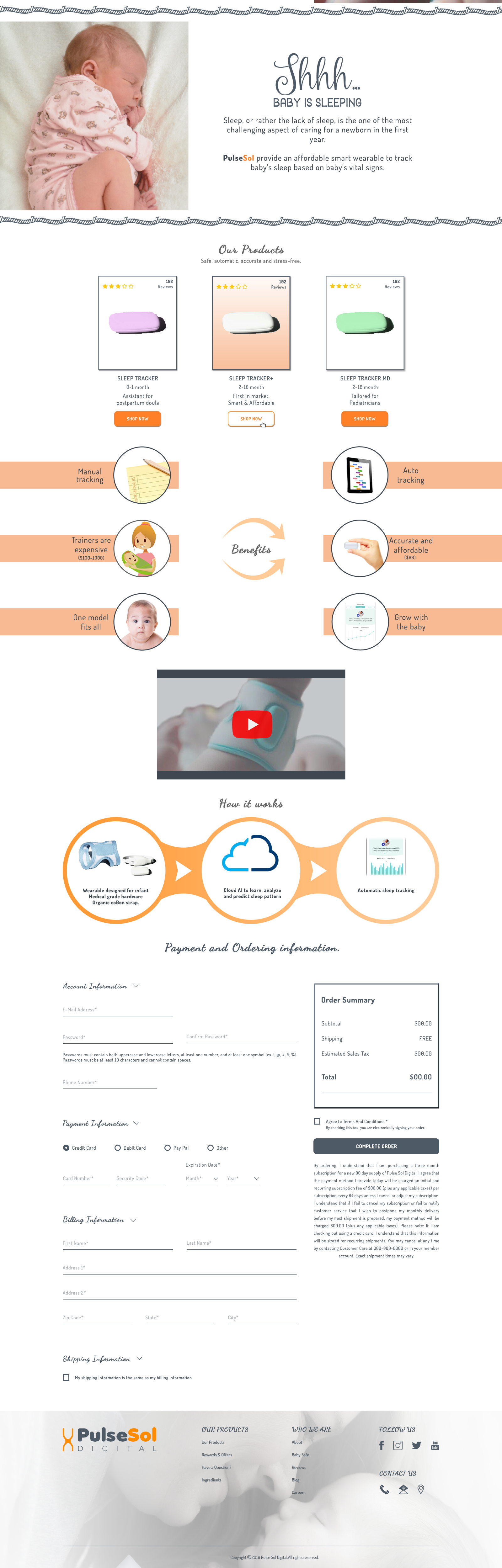 Elegant, Feminine, Baby Care Web Design for a Company by SahilB ...