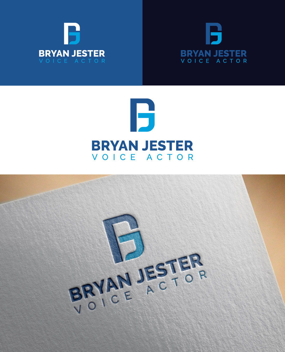 Masculine, Serious, Voice Service Logo Design for Bryan Jester Voice ...
