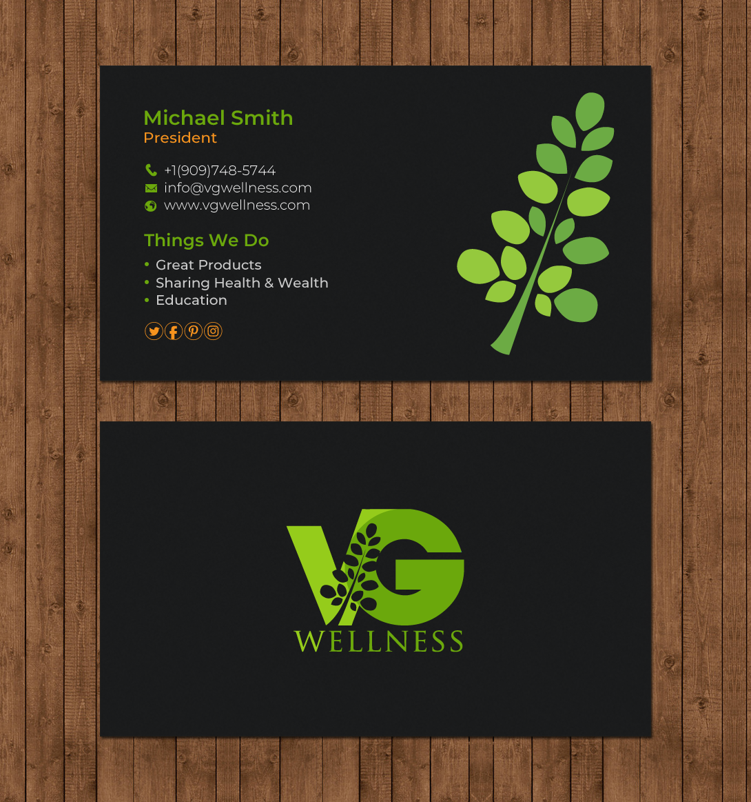 Playful, Traditional, Health And Wellness Business Card Design for VG ...