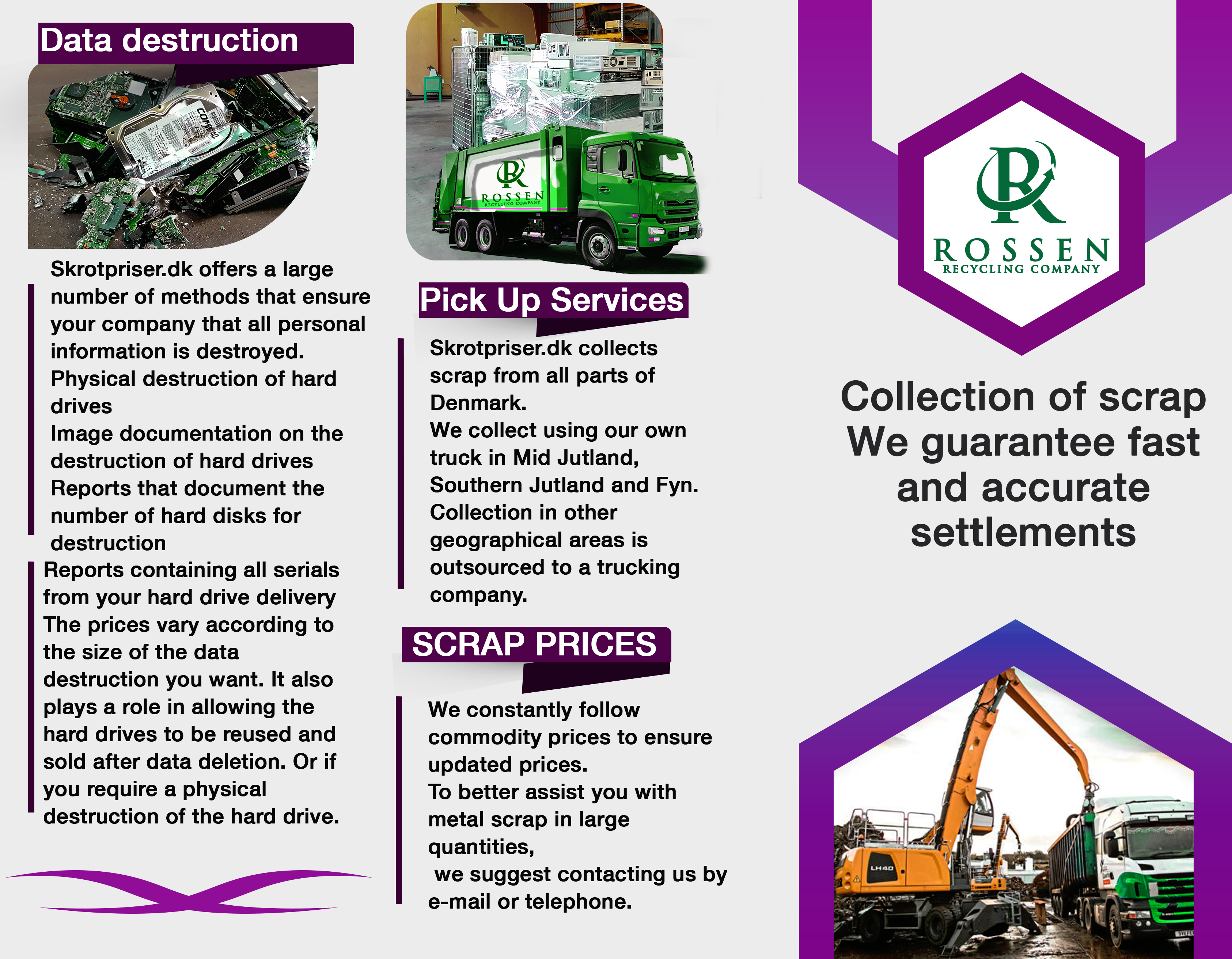 Professional, Modern, Recycling Brochure Design for a Company by Ron.IT ...