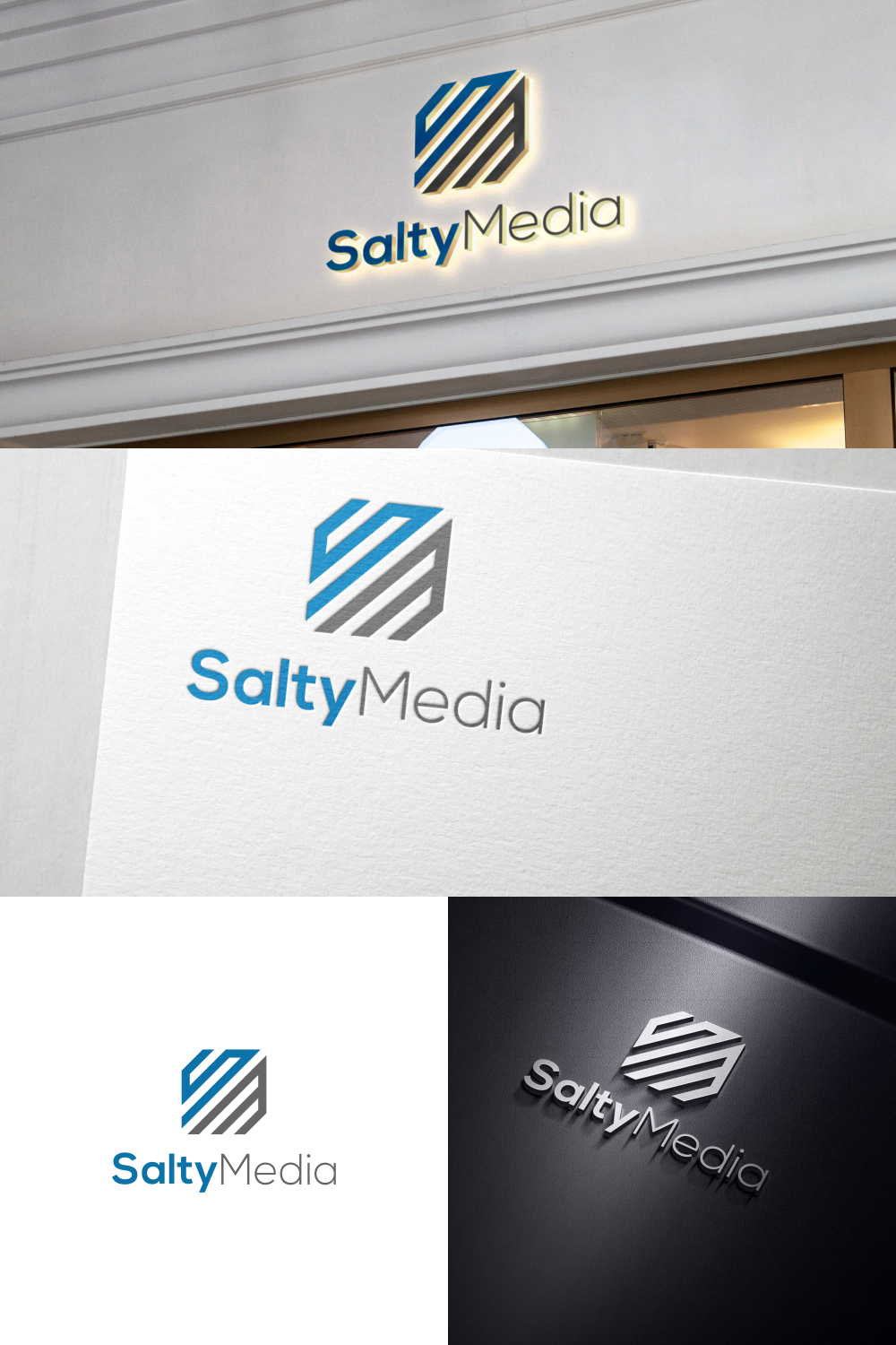 Elegant, Playful Logo Design for Salty Media by untung bertubi-tubi ...