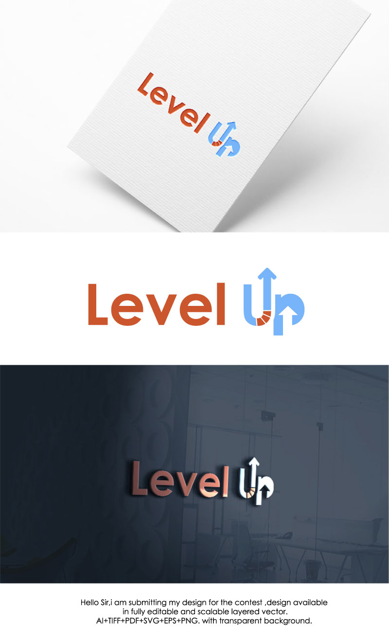 Colorful, Playful, Entertainment Industry Logo Design for (LEVEL UP ...