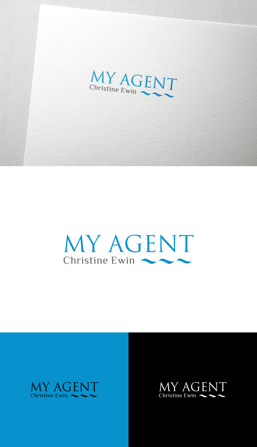 Modern, Serious, Real Estate Agent Logo Design for My Agent Christine ...