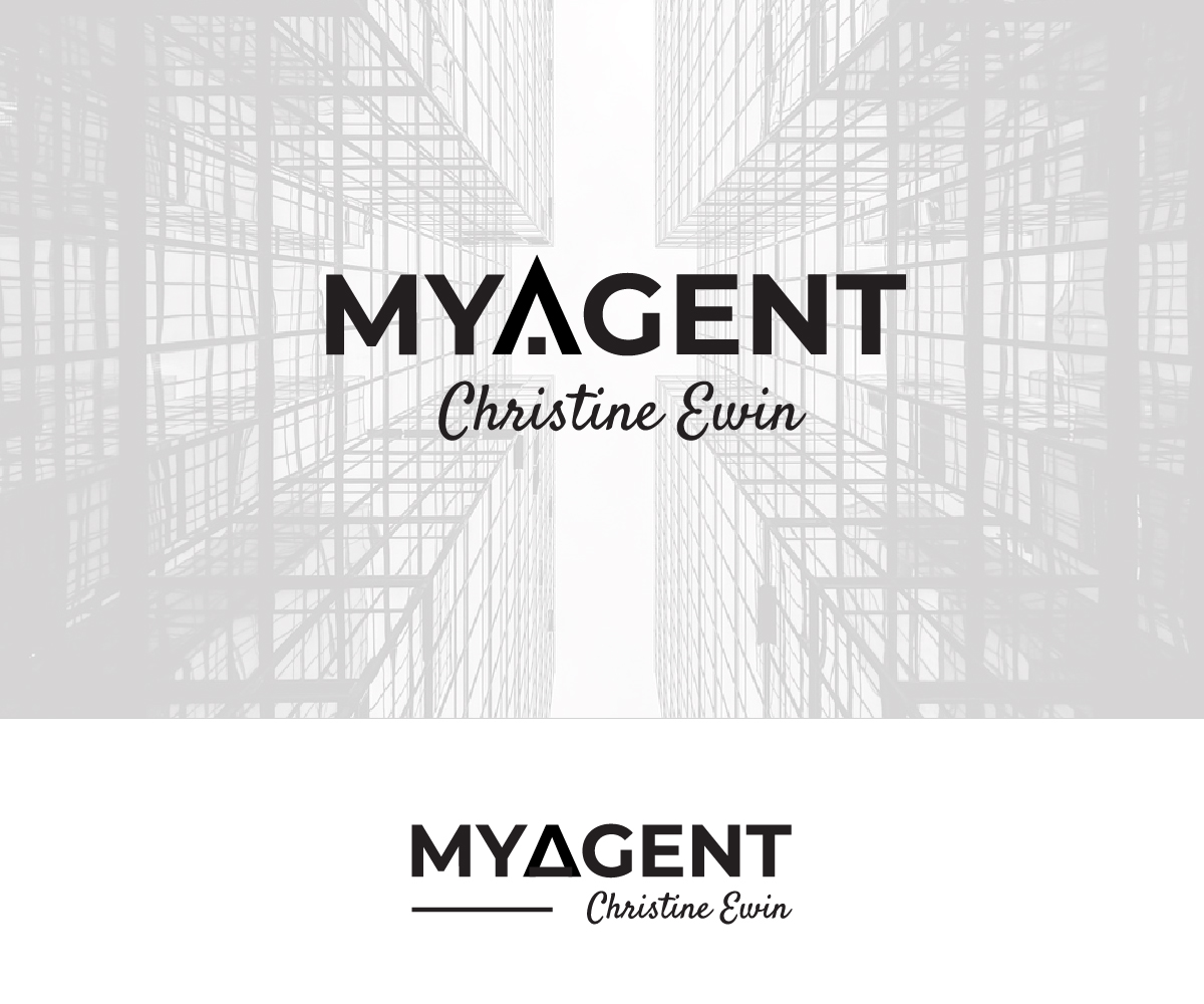 Modern, Serious, Real Estate Agent Logo Design for My Agent Christine ...