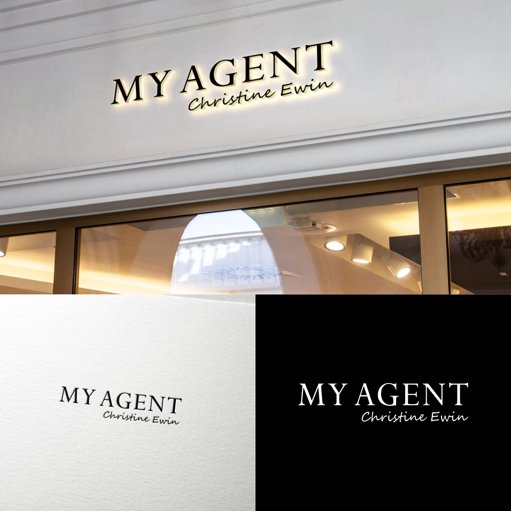 Modern, Serious, Real Estate Agent Logo Design for My Agent Christine ...